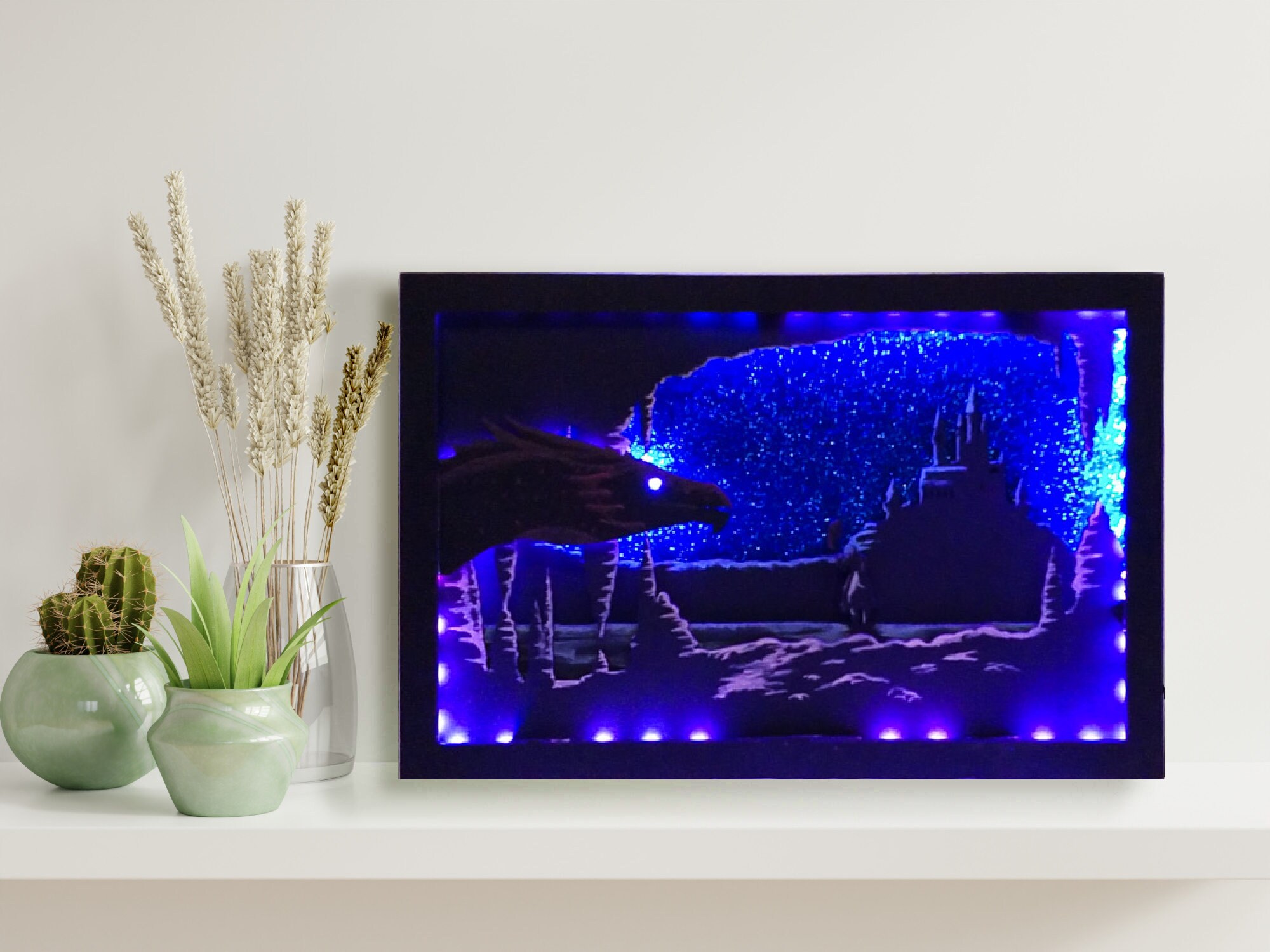 3D Fantasy Dragon LED Lightbox | Fantasy Light Box LED | Fantasy 3D ...