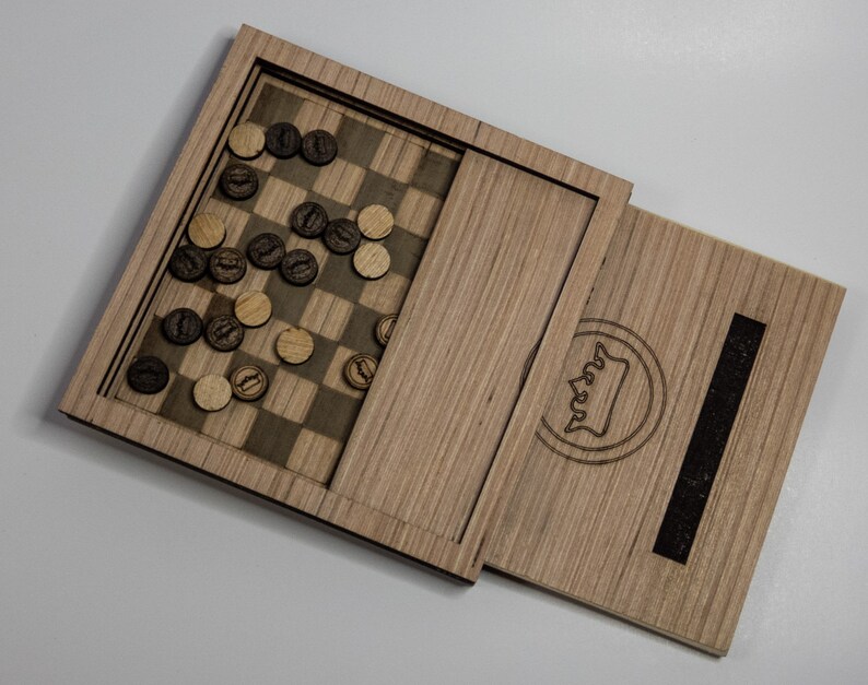 Self-contained Travel Checkers Game - Etsy