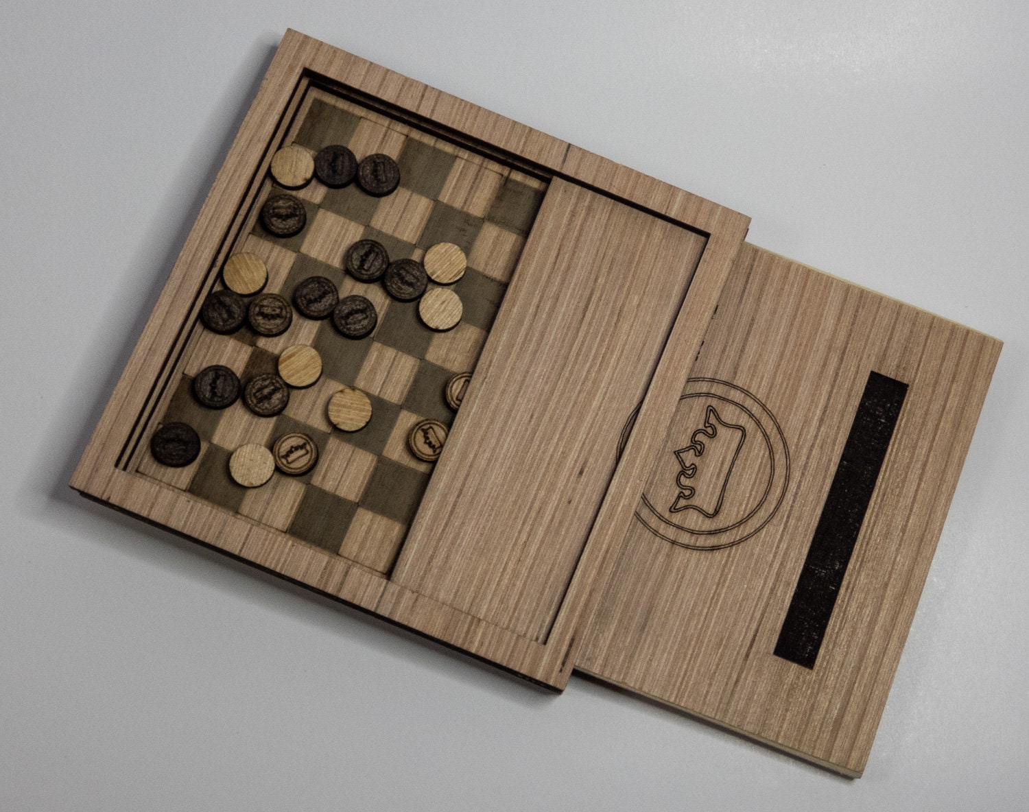 Self-contained Travel Checkers Game - Etsy