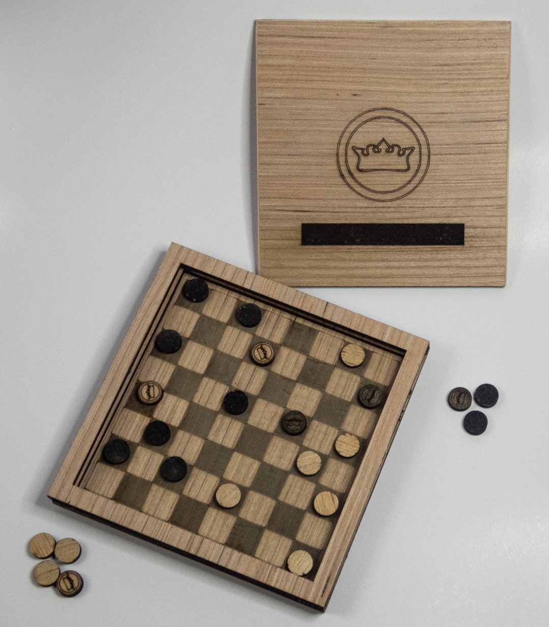 Self-contained Travel Checkers Game - Etsy