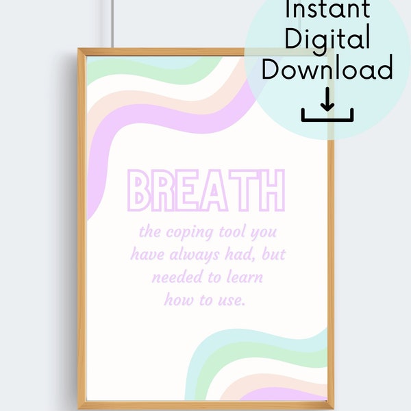 Breathwork Poster - Etsy