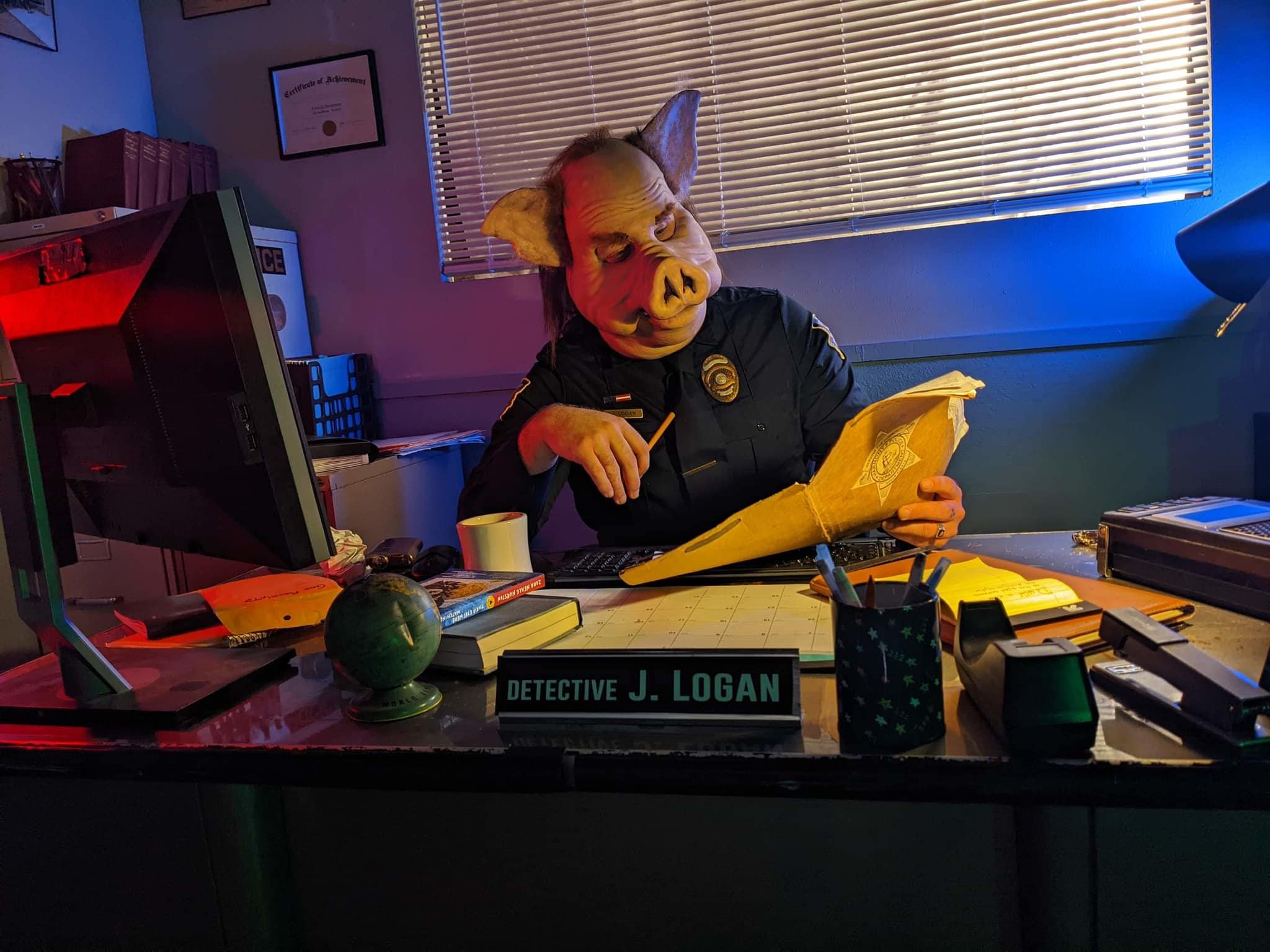 Officer Bacon - Urethane Rubber/foam Pig Full Head Mask - Etsy