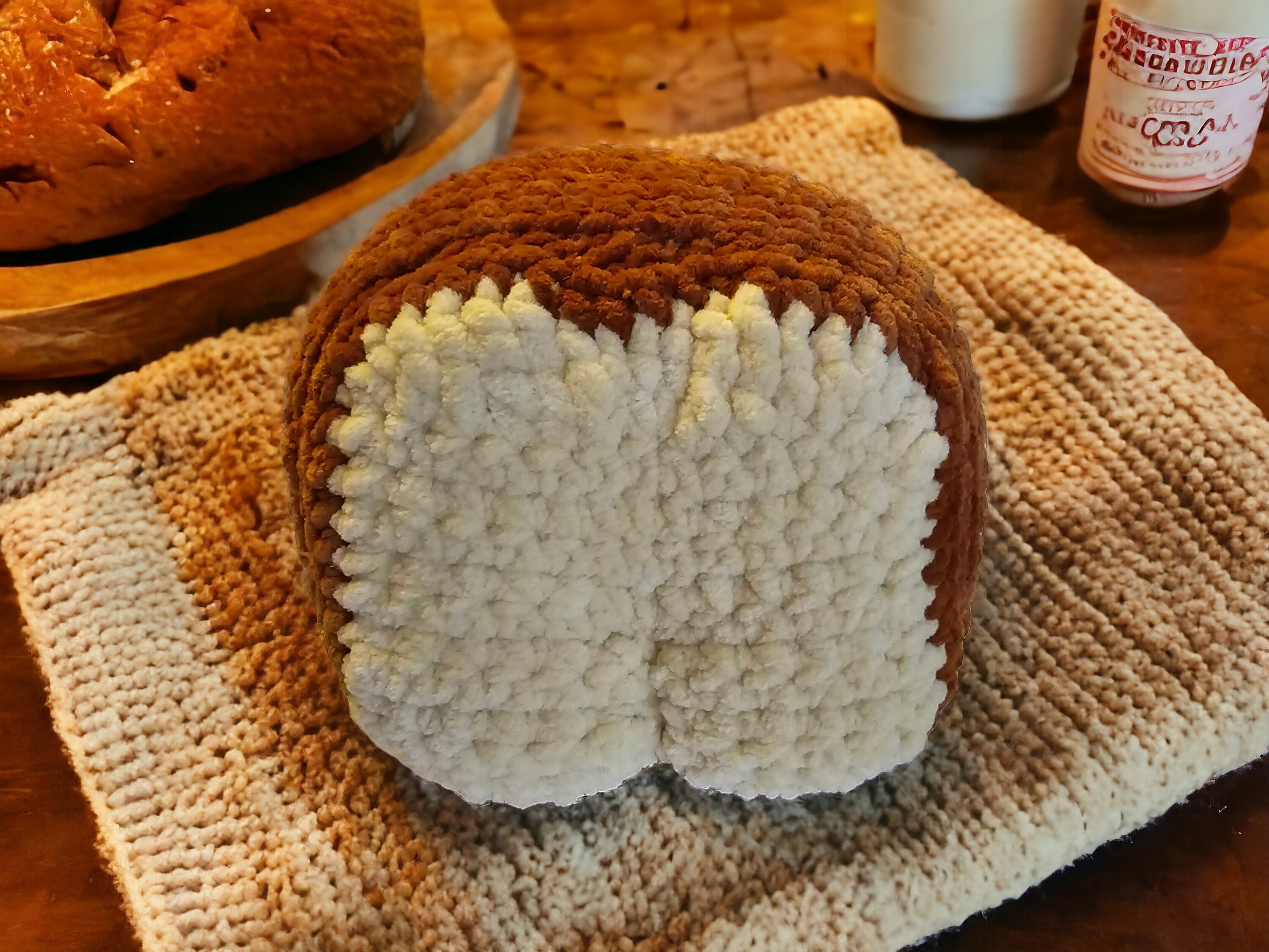 Jumbo Crochet Loafie the Bread Loaf Plushie Kawaii Food Handmade ...