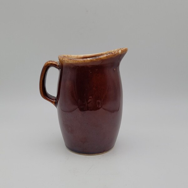 Hull Collectible Brown Drip Pottery - Etsy