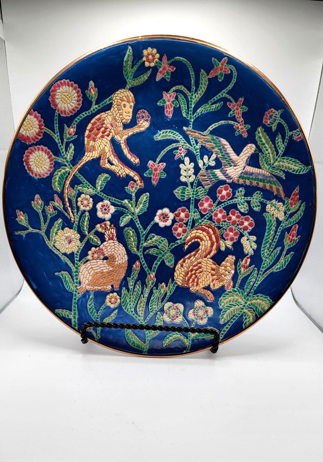 Beautiful Large Mosiac Style Charger - Etsy