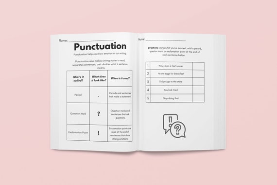 Question Marks Exclamation Marks and Periods Punctuation - Etsy