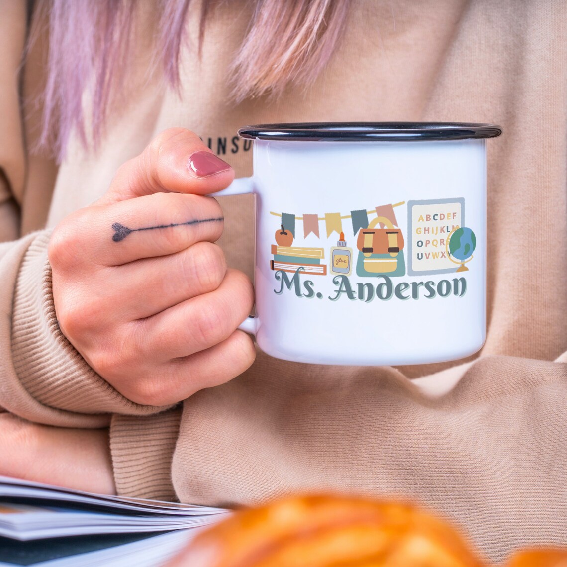 Canva Editable PNG- Teacher Name Tag - Etsy