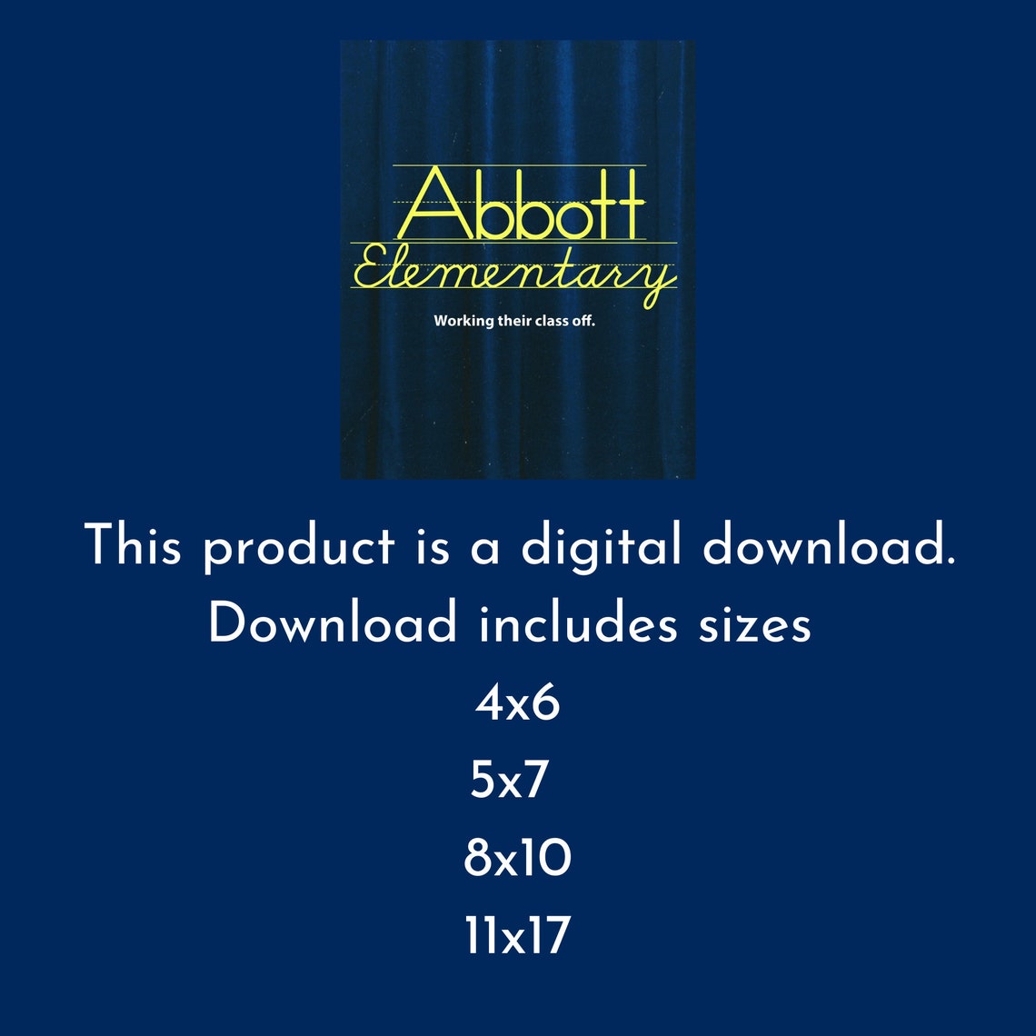Digital Download Abbott Elementary Print - Etsy