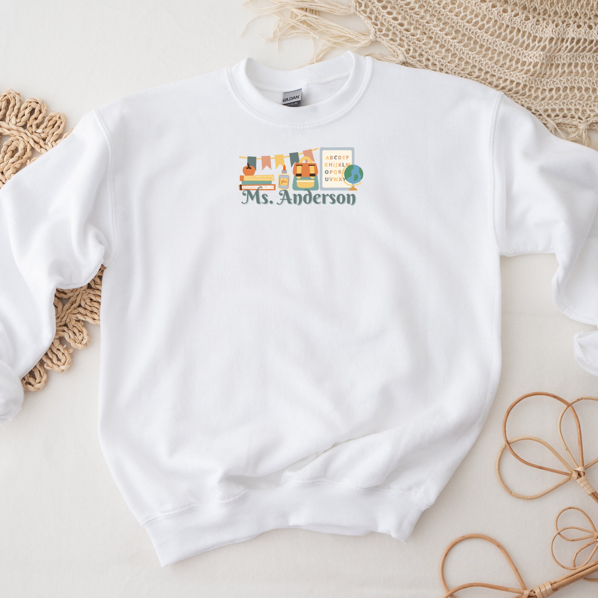 Canva Editable PNG- Teacher Name Tag - Etsy