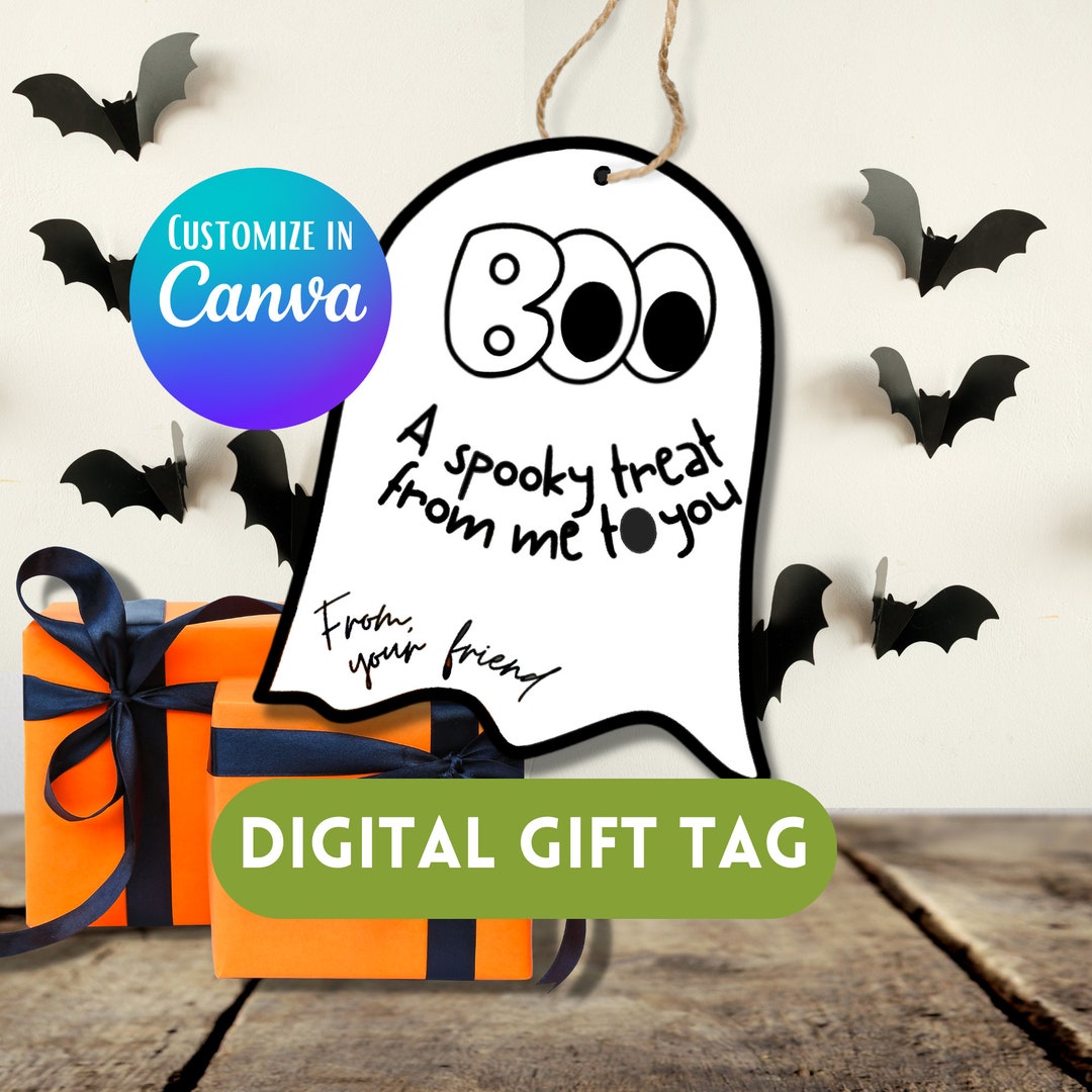 Halloween Favor Tags, Boo Gift Tags, Trick or Treat Favor Tags, Treat ...