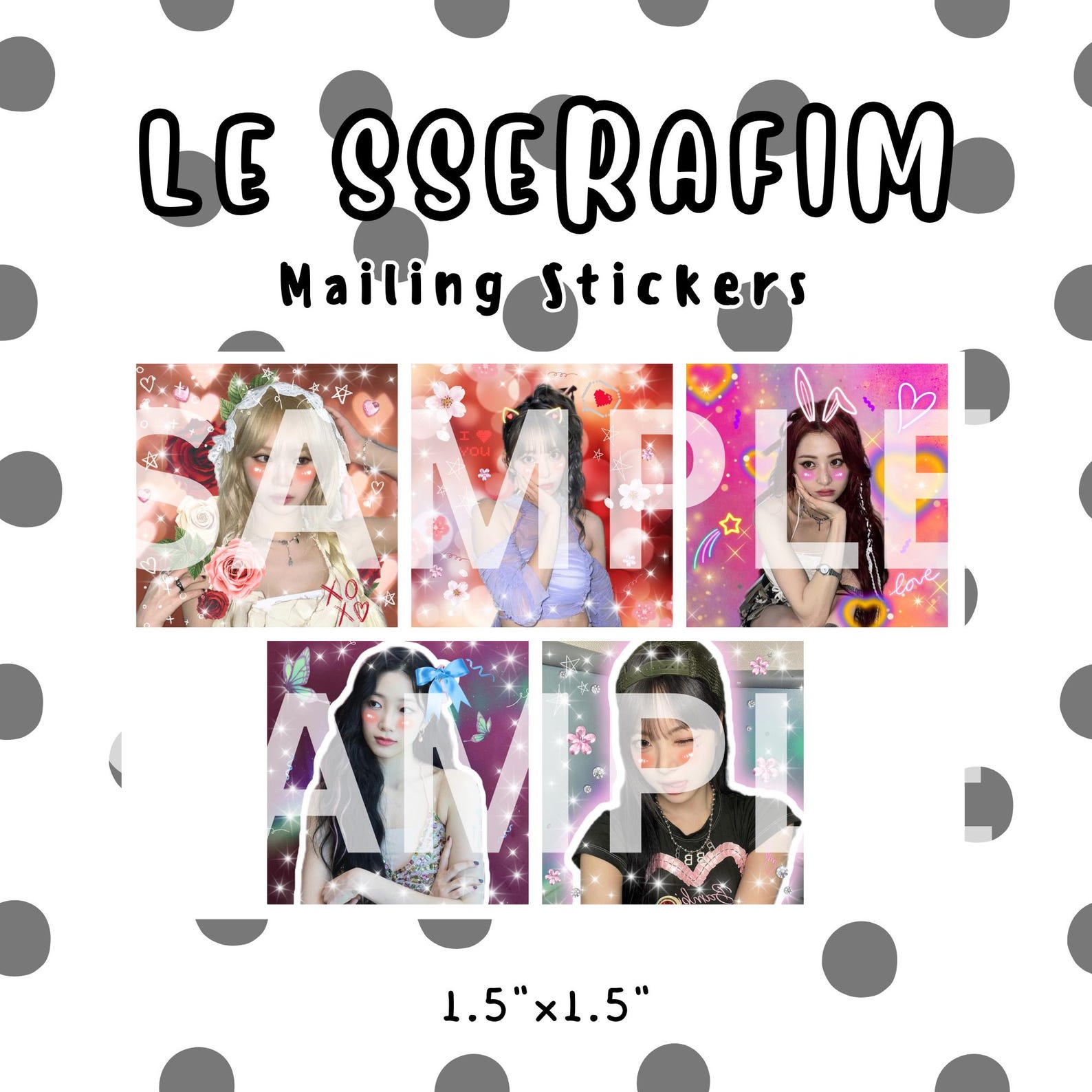 15 Pc Kpop Mailing Stickers | Kpop Mailing Stickers for Trading Selling ...