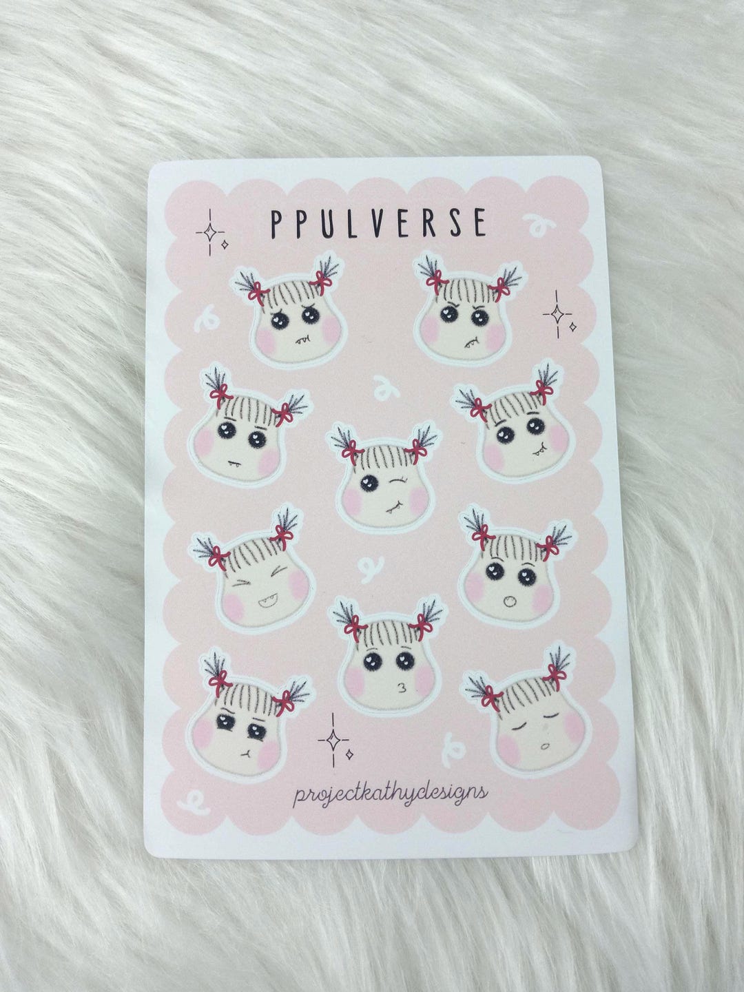 Kpop Bus Girl Emotions Sticker Sheet | 4x6" Matte Vinyl Stickers Kpop ...
