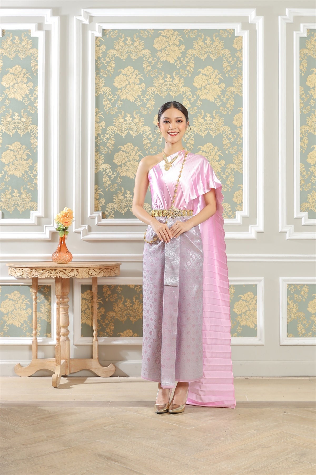 Traditional Thai Dress Sabai And Sinh Outfit Set High Quality Etsy