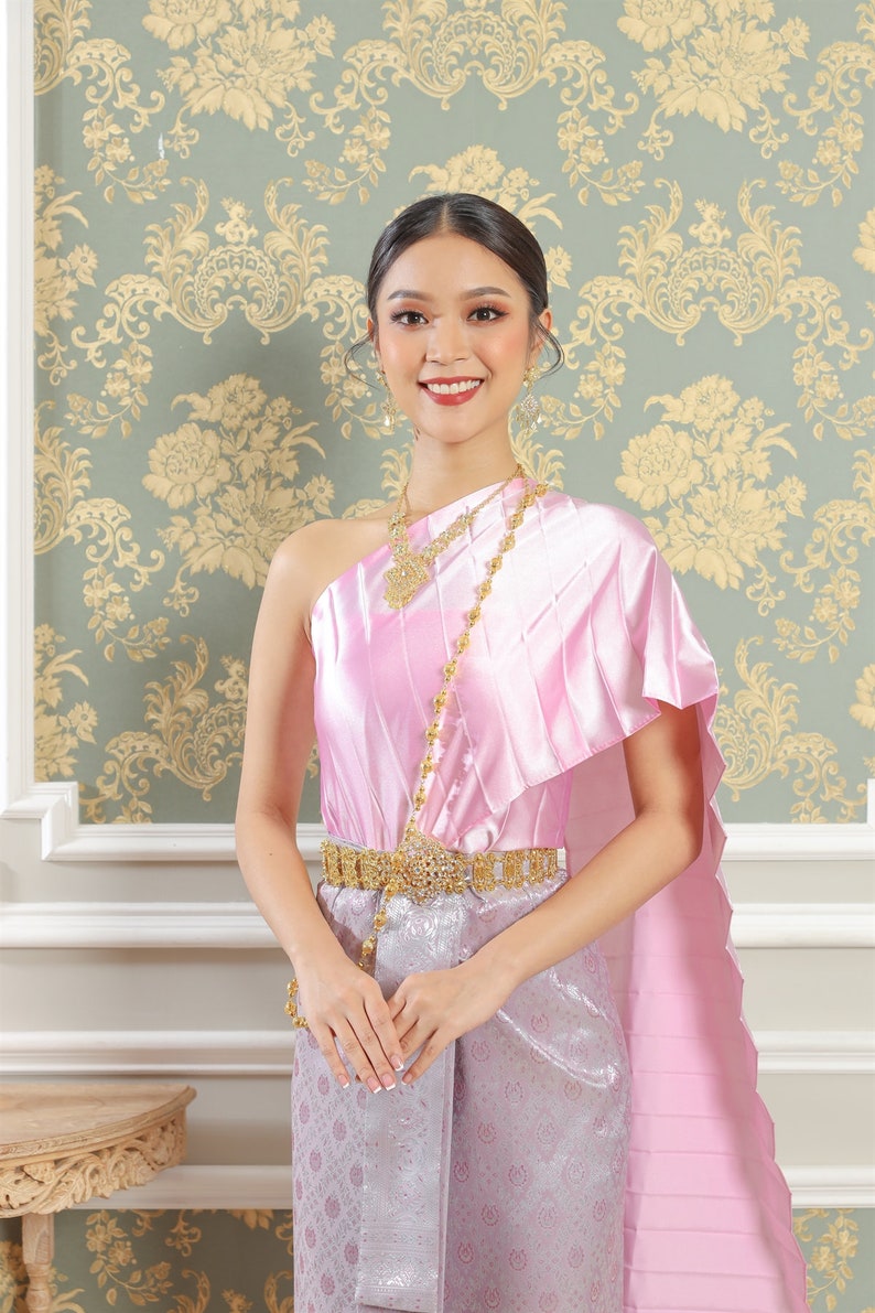 Traditional Thai Dress Sabai And Sinh Outfit Set High Quality Etsy