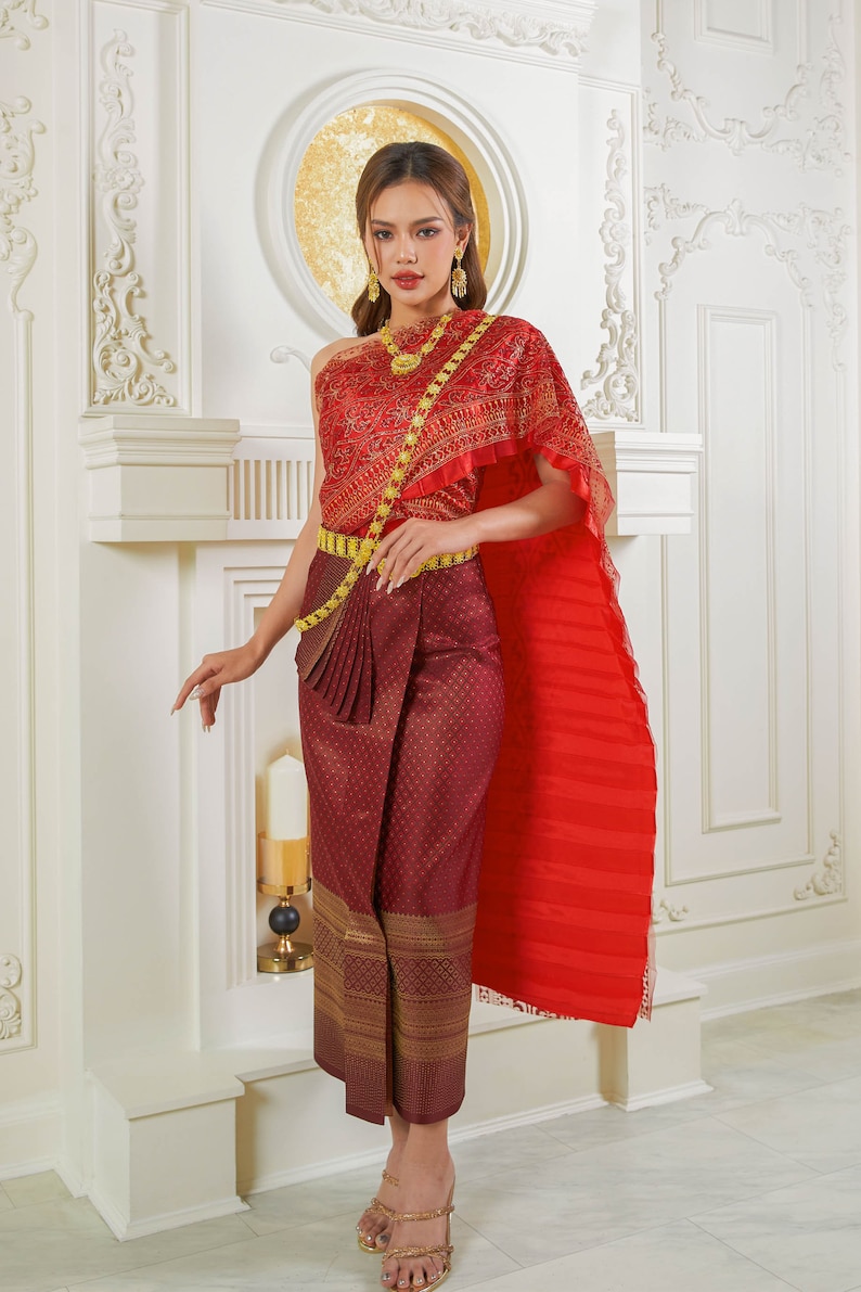 Thailand Dress Sabai And Sinh High Quality Traditional Thai Clothing