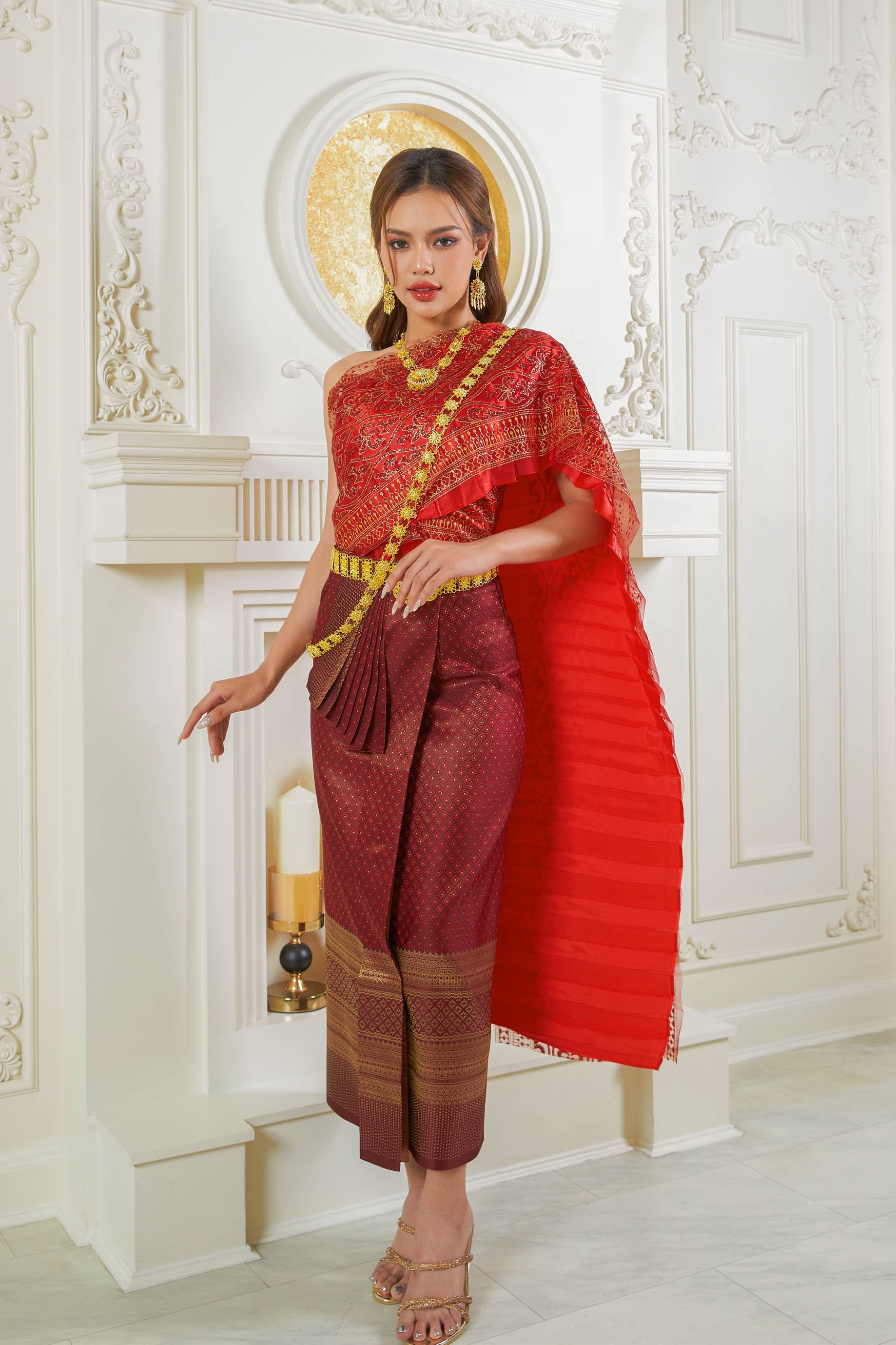 Handmade Thai Dress: Traditional Sabai & Sinh Outfit - Etsy