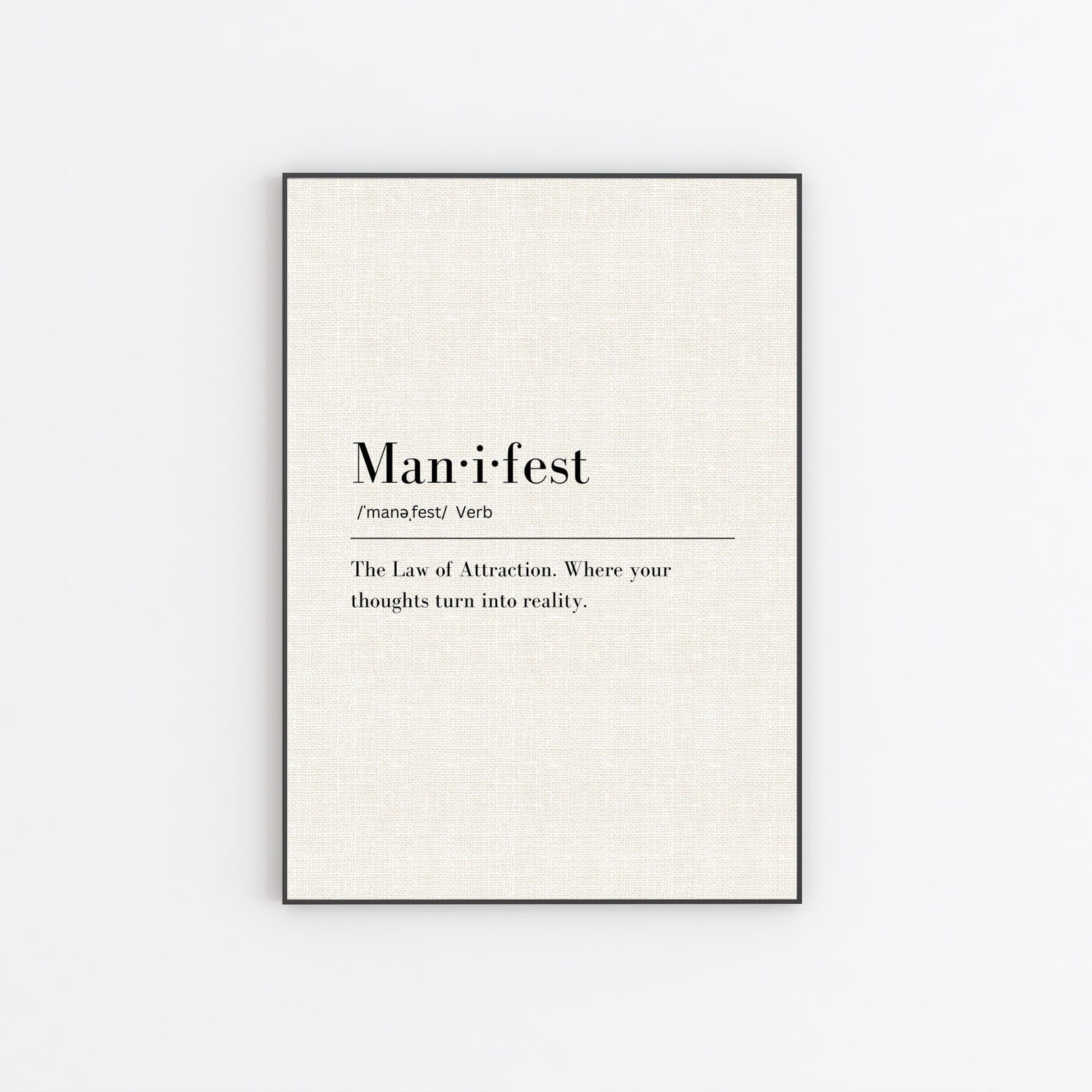MANIFEST Definition, Poster, Definition Poster, Manifesting ...