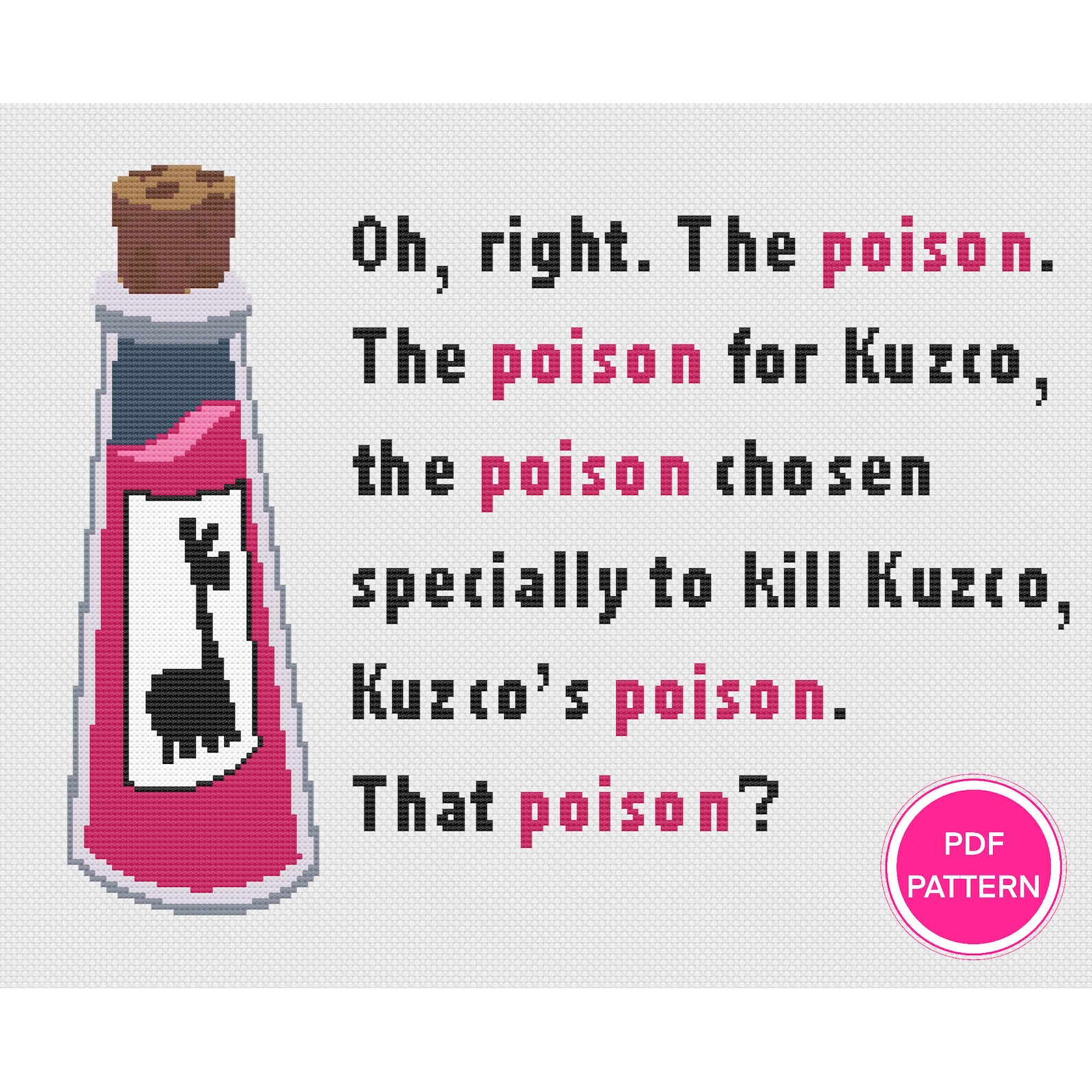 Potion Cross Stitch Pattern | Digital Art Cross Stitch | Counted Cross ...