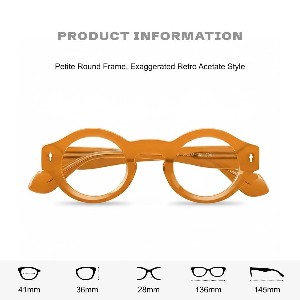 Retro Round Optical Eyeglass Frame - Unisex Prescription Glasses - Etsy