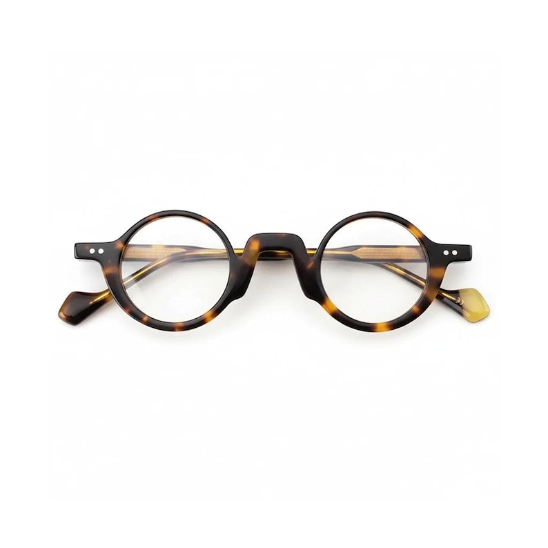 Retro Round Acetate Eyeglass Frames - Unisex Photosensitive ...