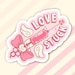 Matte Sticker - Heart - Kei - Love - Lovecore - Decal - Kawaii - Cute ...