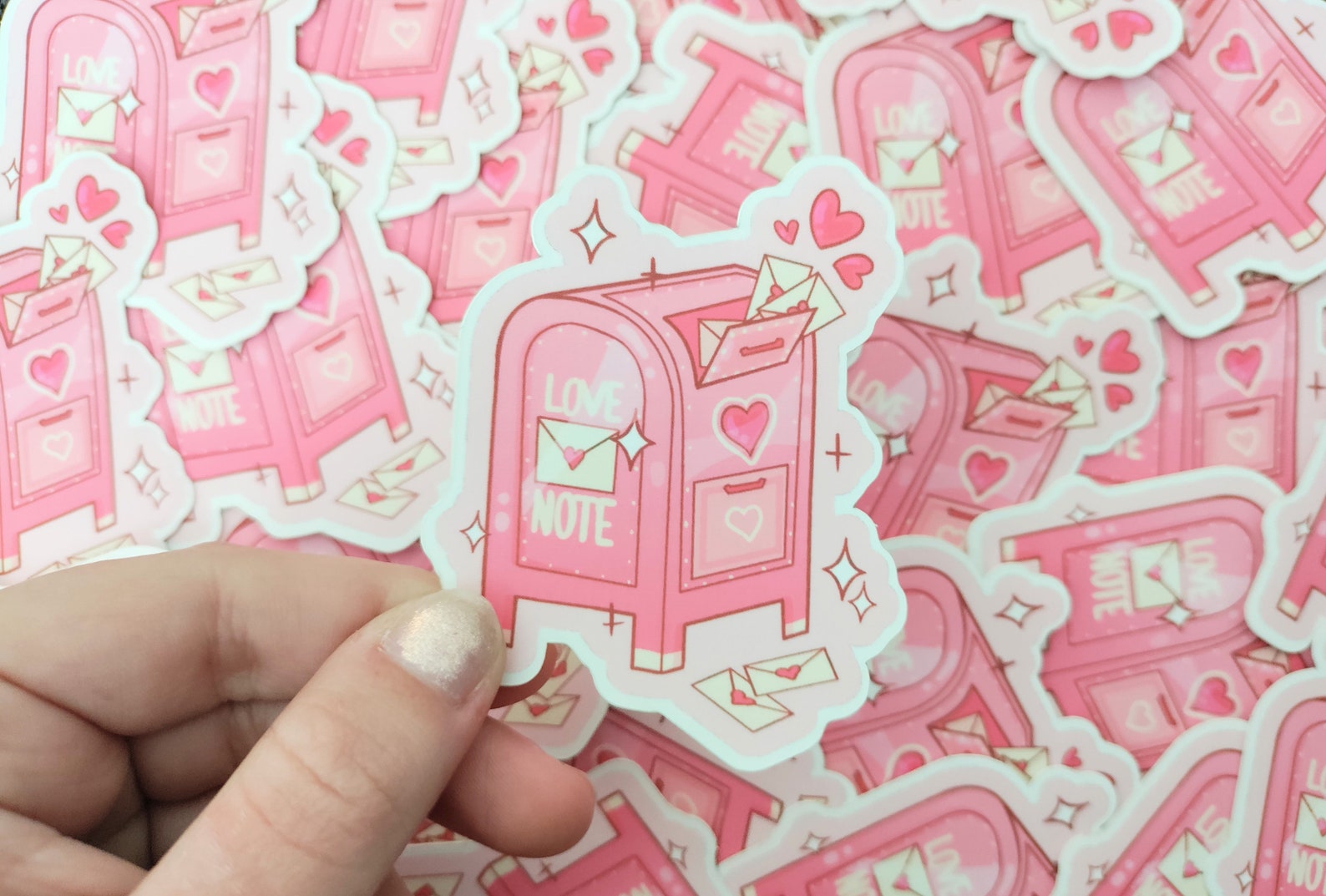 Matte Sticker Heart Kei Love Lovecore Decal Kawaii - Etsy