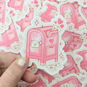 Matte Sticker - Heart - Kei - Love - Lovecore - Decal - Kawaii - Cute ...