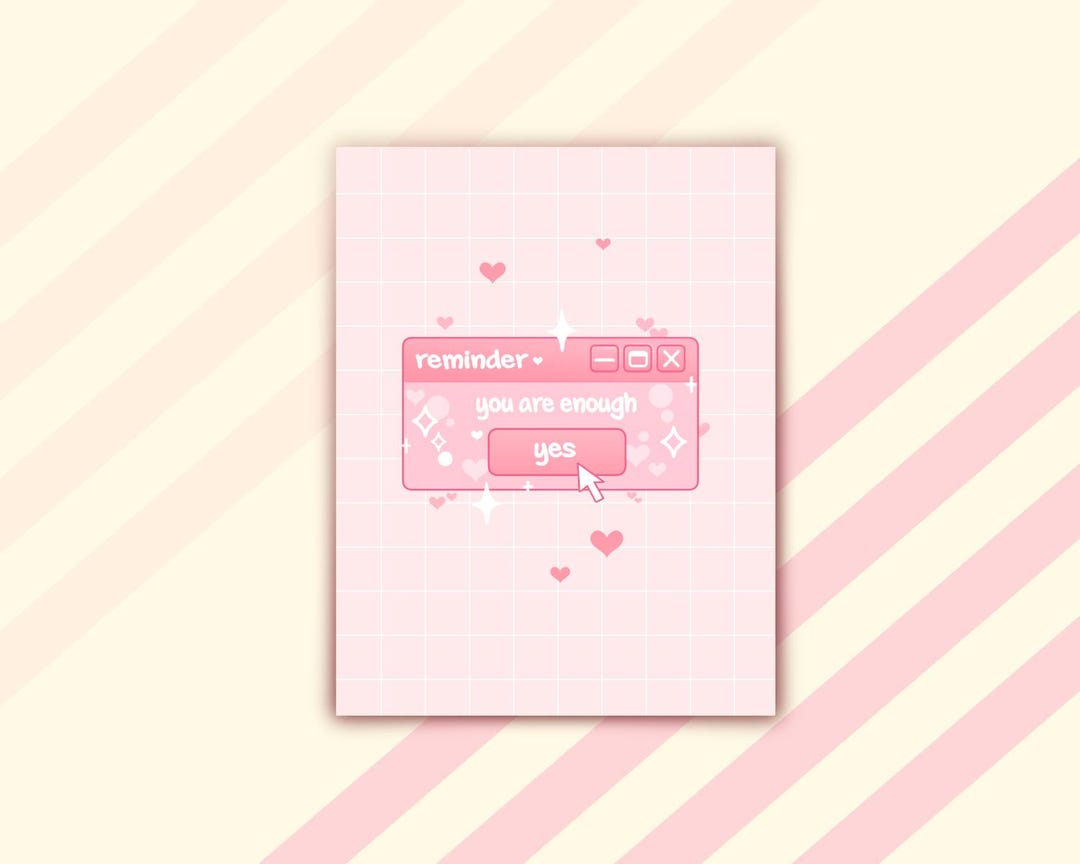 LARGE 8" X 10 Print - Computer Pop up - Dreamy - You Matter - System ...