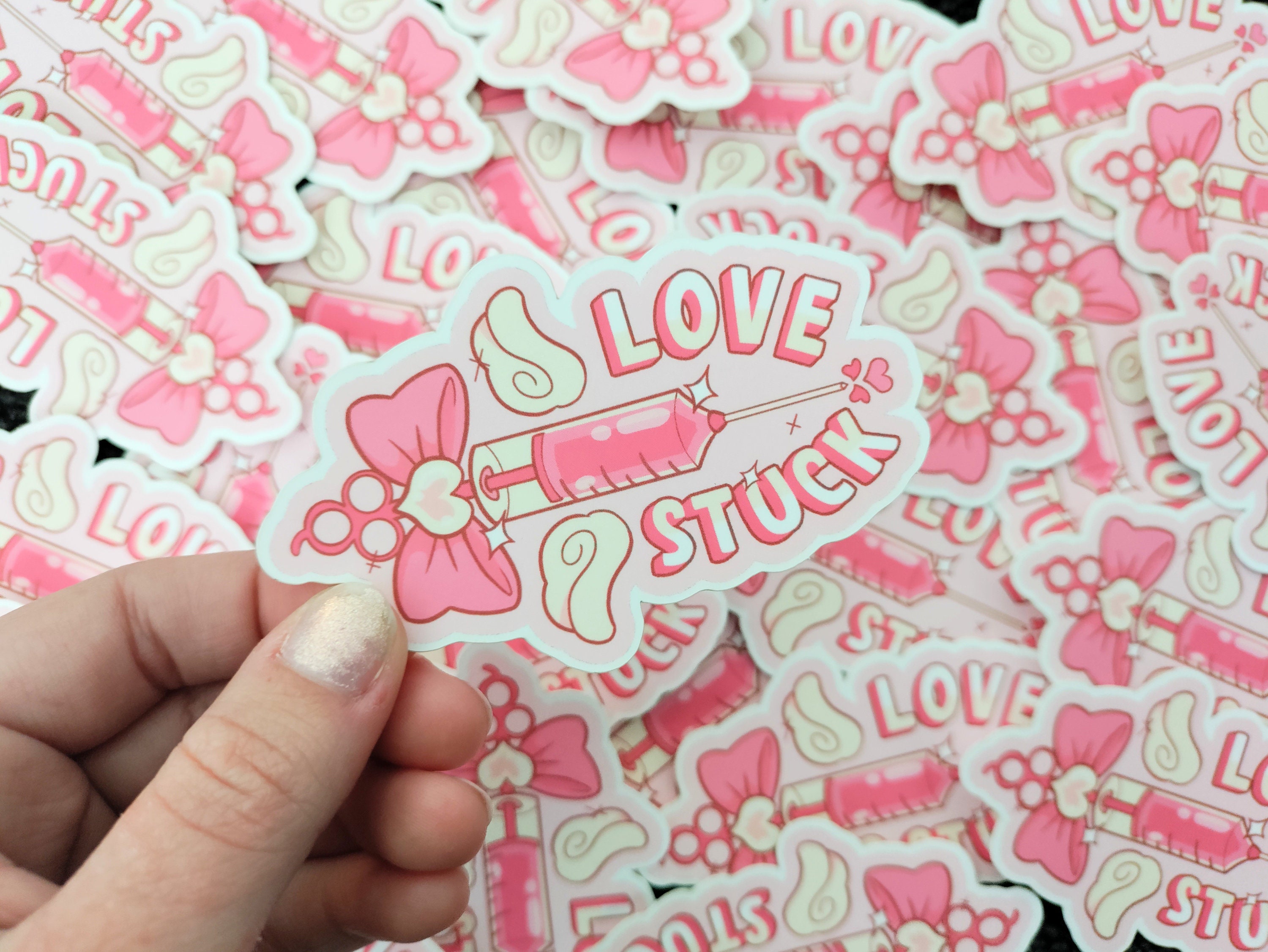 Matte Sticker - Heart - Kei - Love - Lovecore - Decal - Kawaii - Cute ...