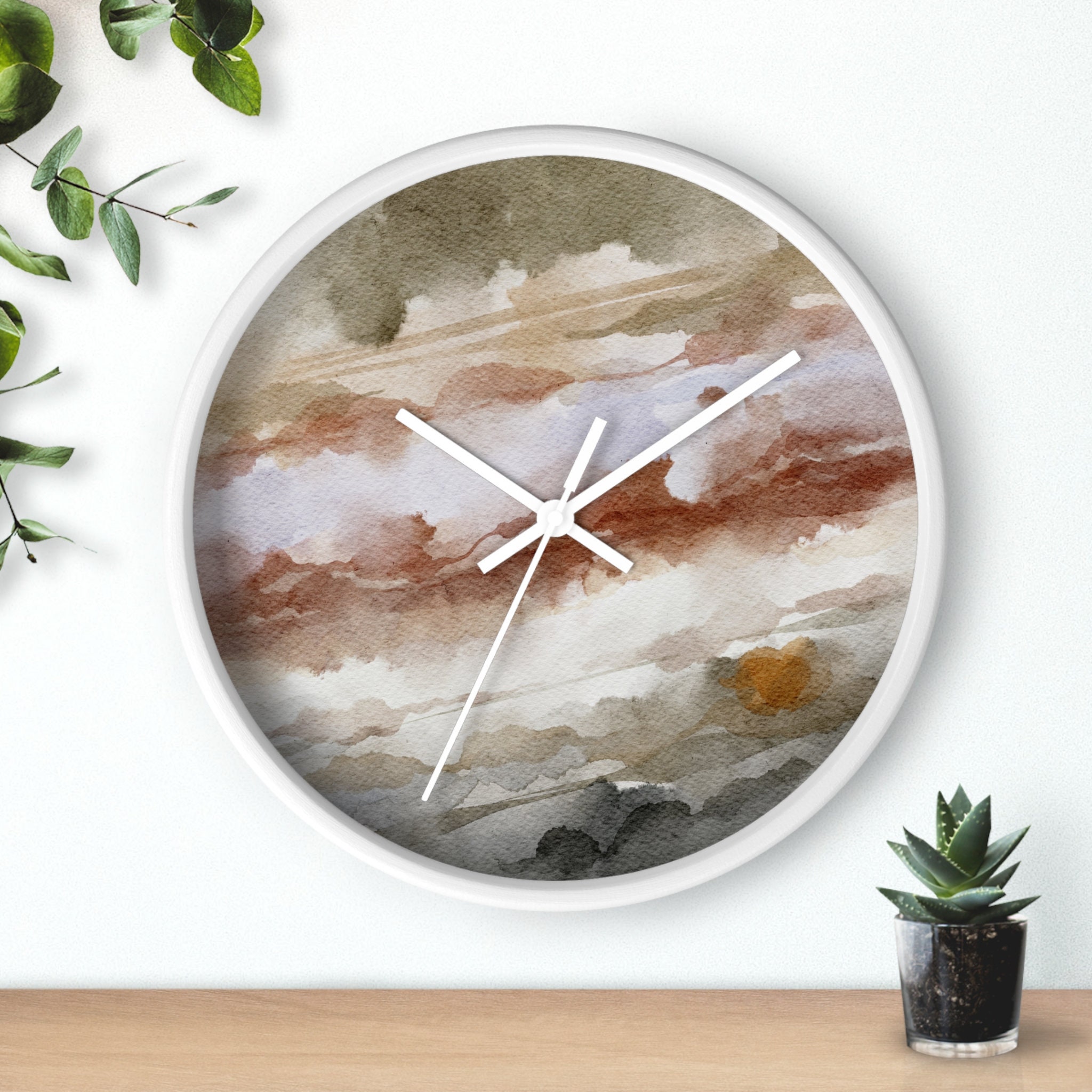 Jupiter Wall Clock, Solar System, Zodiac Signs, Star Signs, Watercolor ...