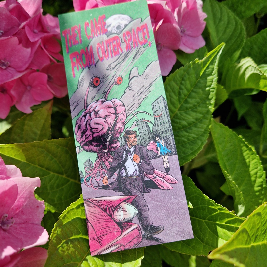Sci-fi Bookmark Raypunk Bookmarks they Came From Outer - Etsy