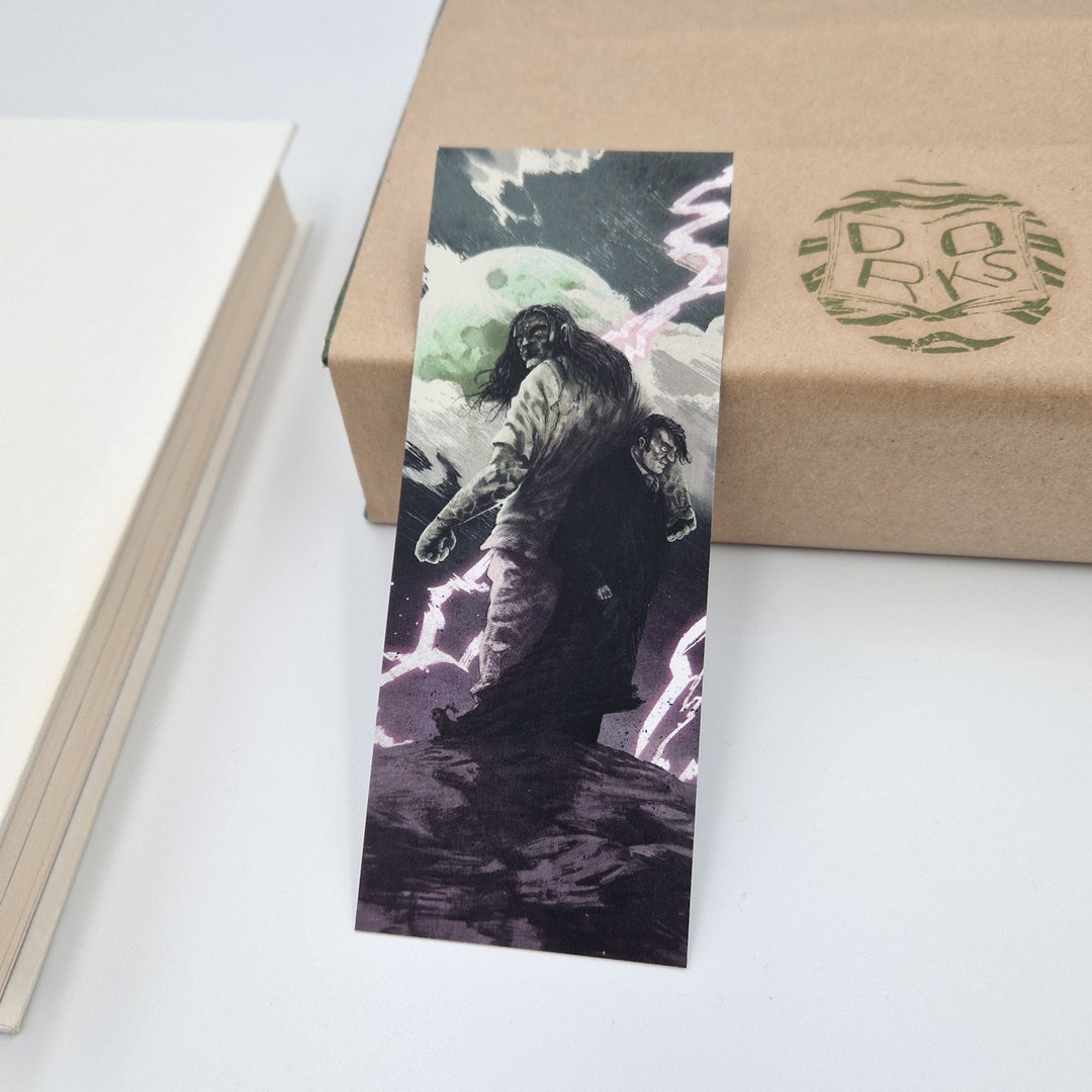 Frankenstein Illustrated Bookmark, Gothic Horror, Classic Fiction - Etsy