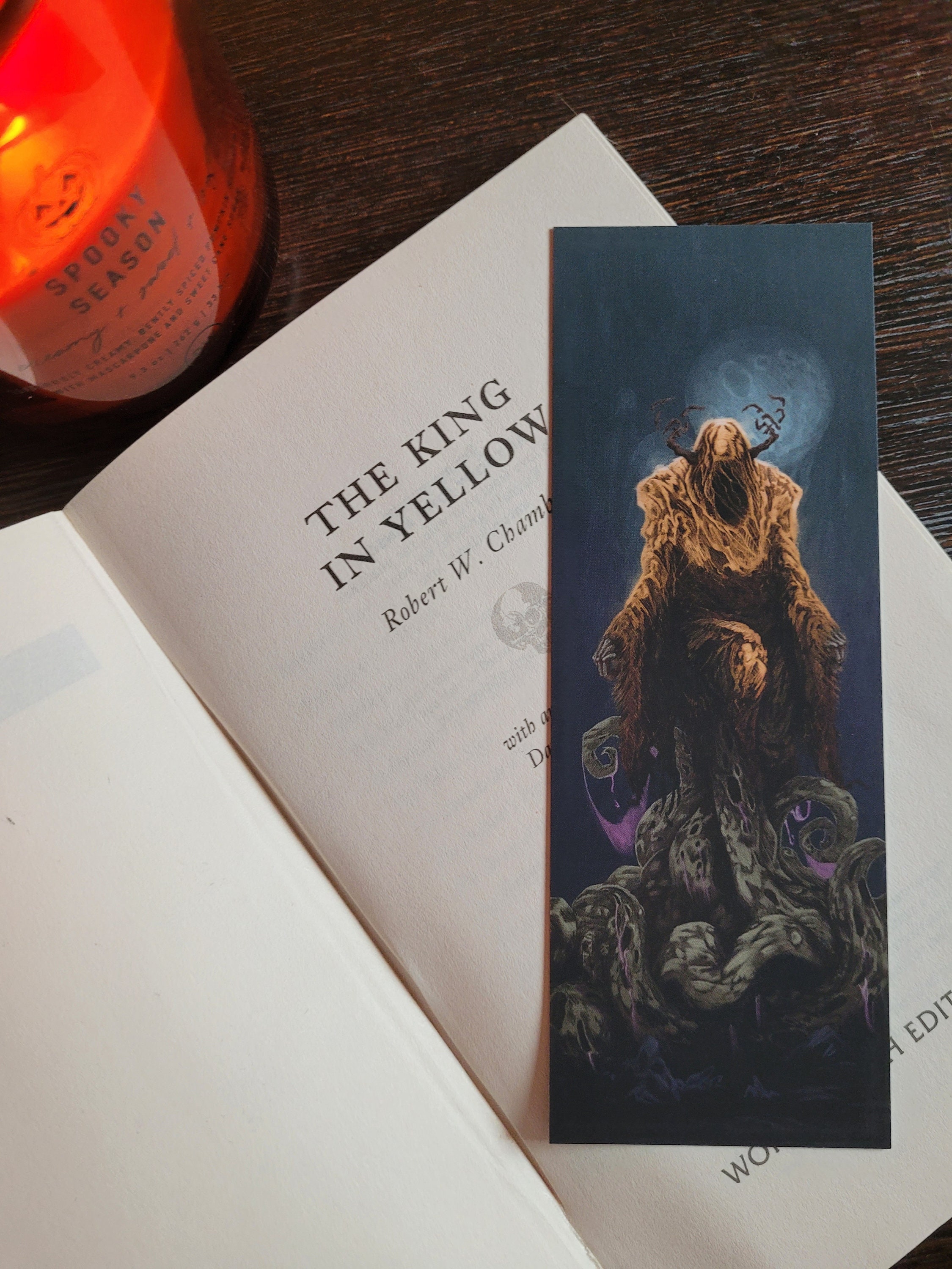 Lovecraft Bookmark, Horror Bookmarks, the King in Yellow 2-sided ...