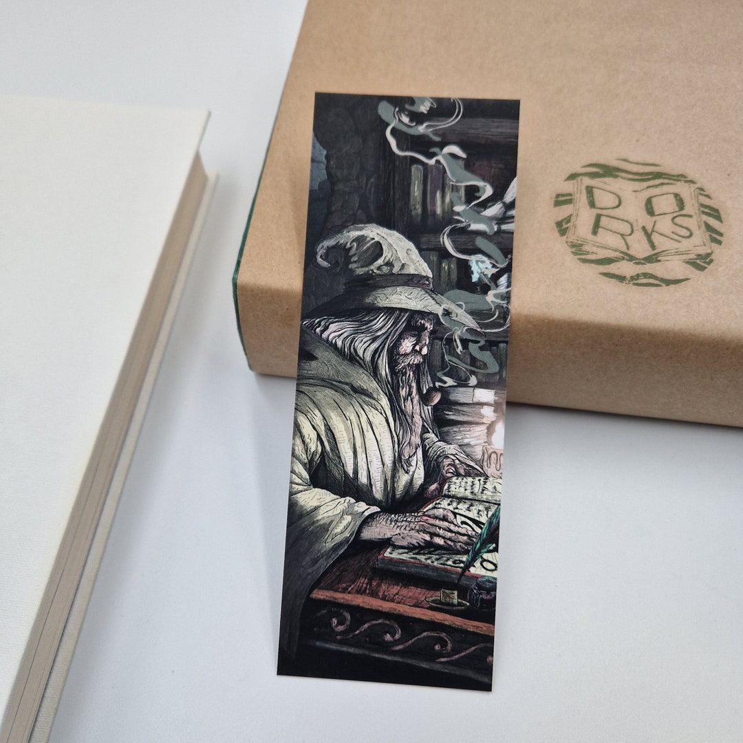 Fantasy Bookmarks, Wizard Bookmark, Illustrated 2-sided RPG Tabletop ...