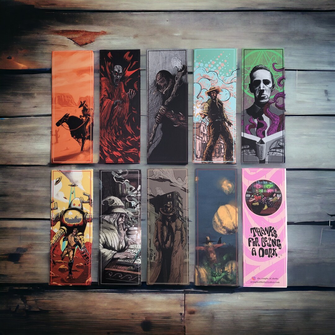 Multiple Illustrated Bookmarks Bundle - Choose Any Standard Bookmarks ...