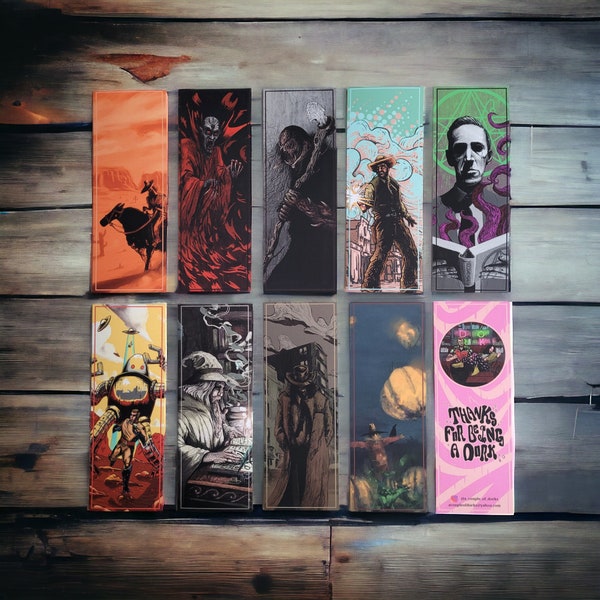 Illustrated Bookmark - Etsy