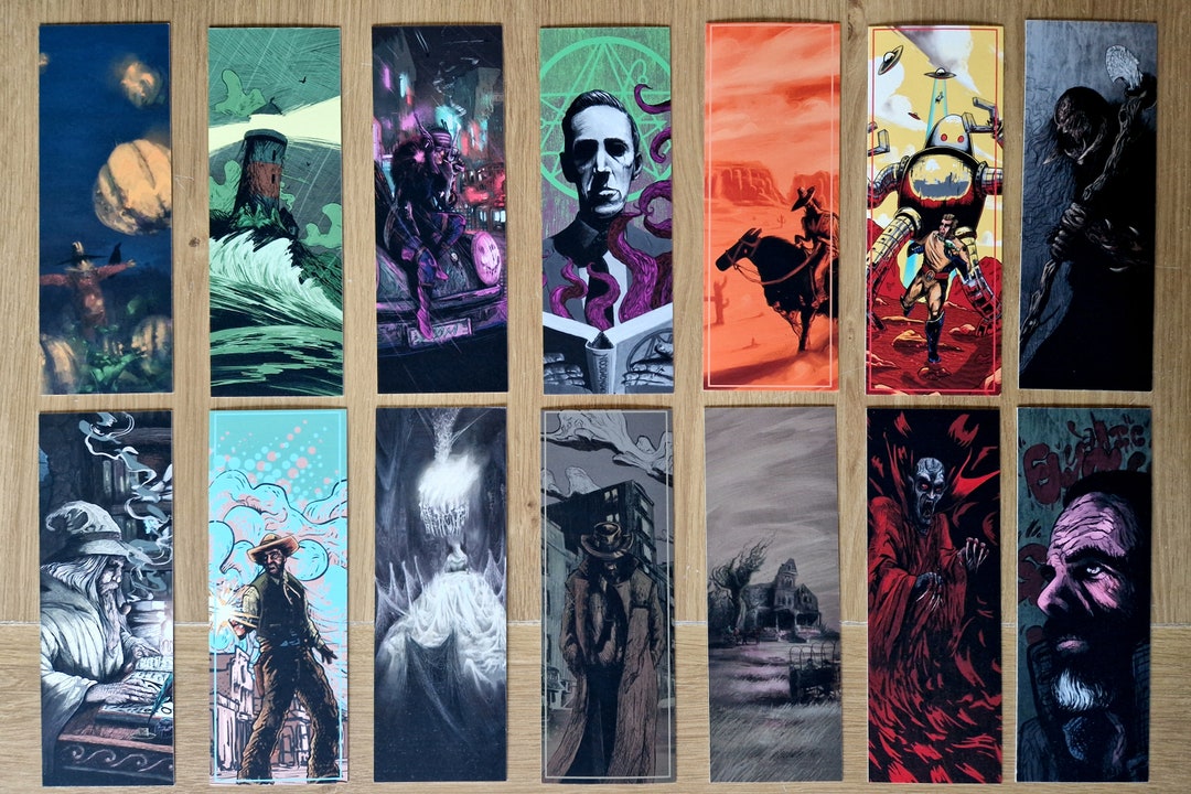 Multiple Illustrated Bookmarks Bundle Choose Any Standard Bookmarks ...