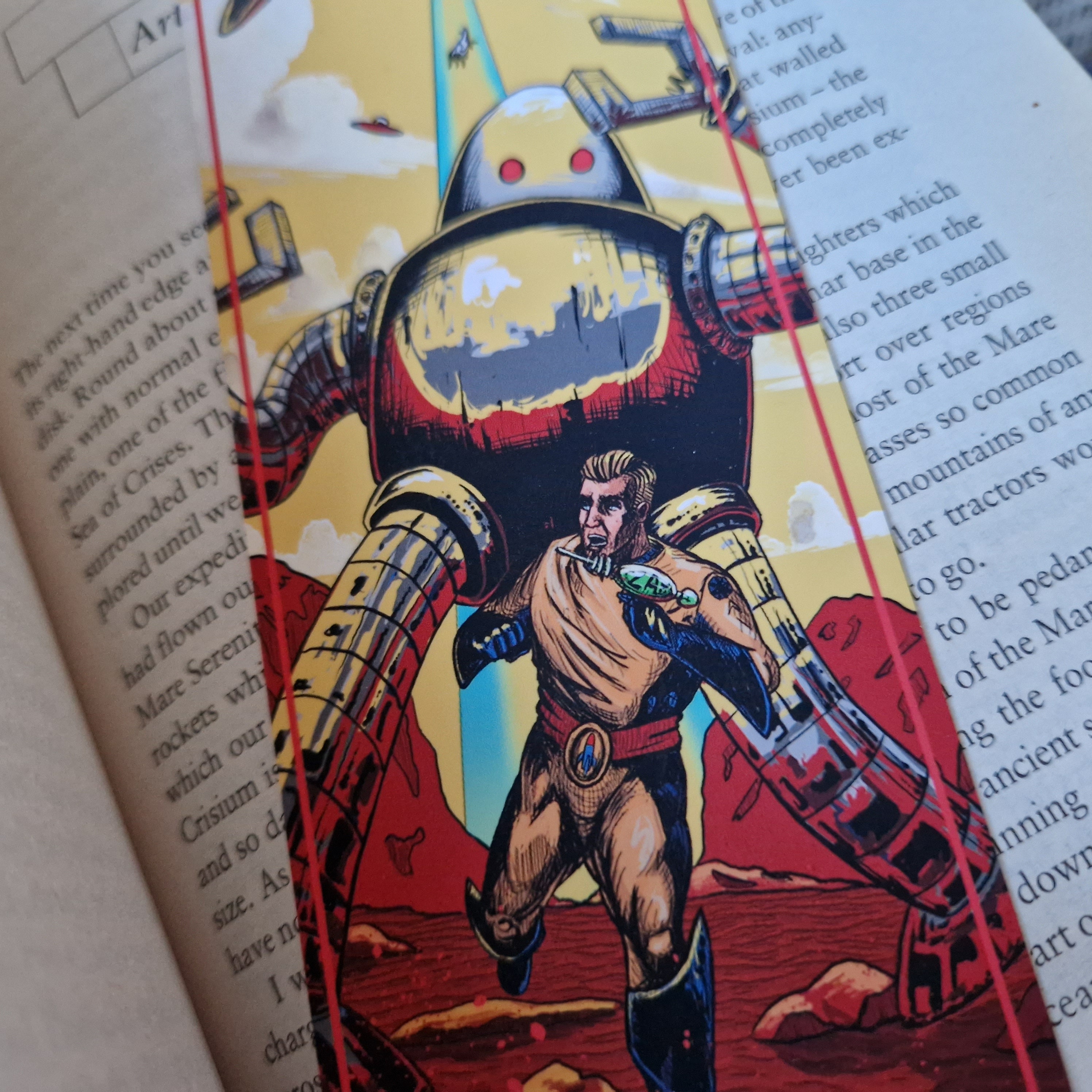 Pulp Sci-fi Illustrated Bookmark 2-sided Retro Science - Etsy