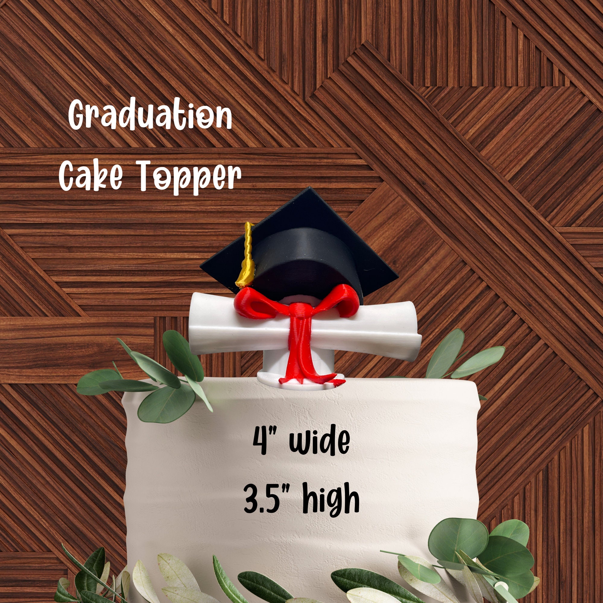 3D Graduation Cap Cake Topper, Graduation Decoration Cake Topper ...