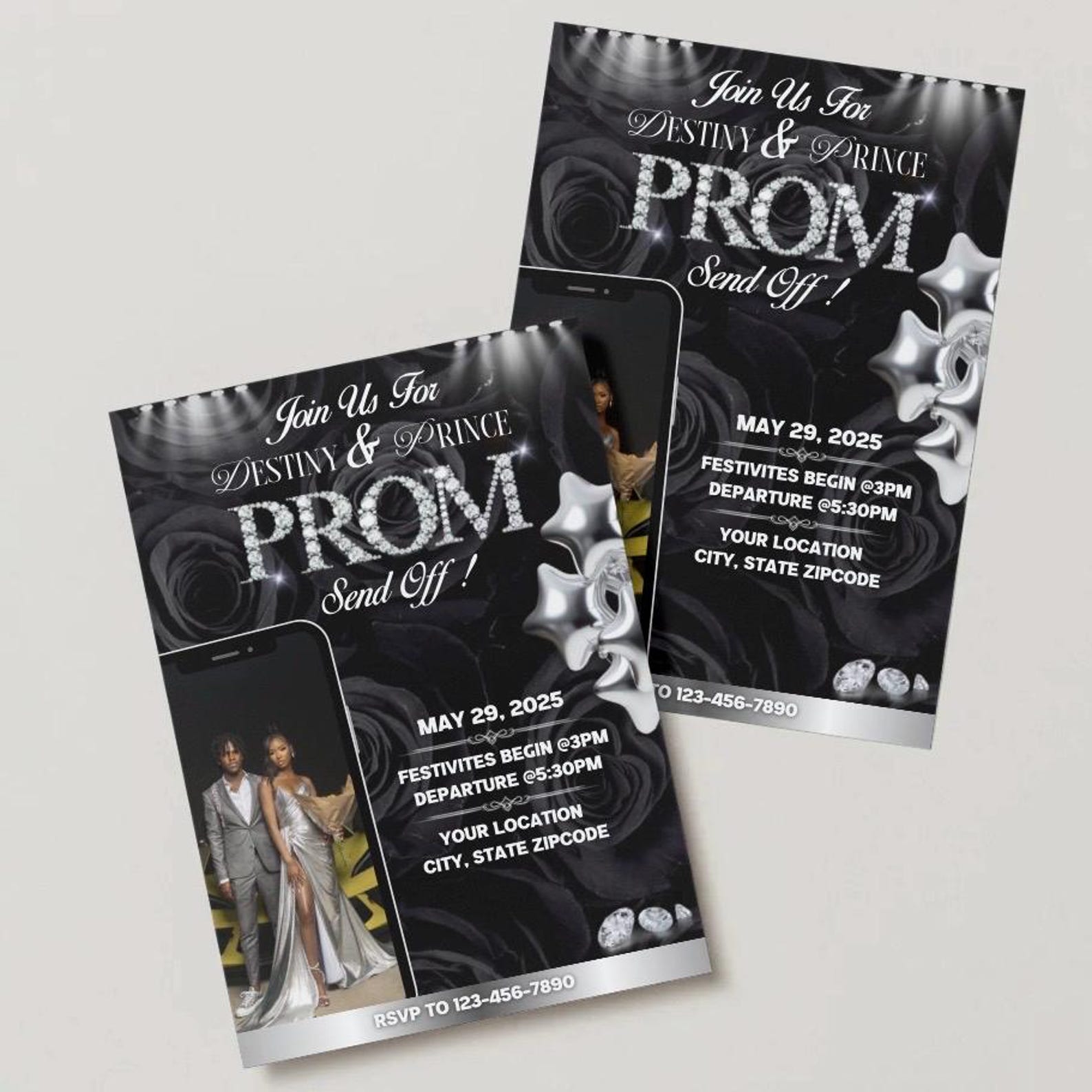 Prom Send off Invitation Template, Prom Send off Flyer, Homecoming ...