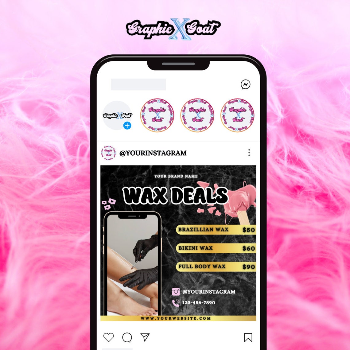 4 Wax Flyer Templates, Wax Booking, Body Wax Booking Flyer, Spa Wax ...