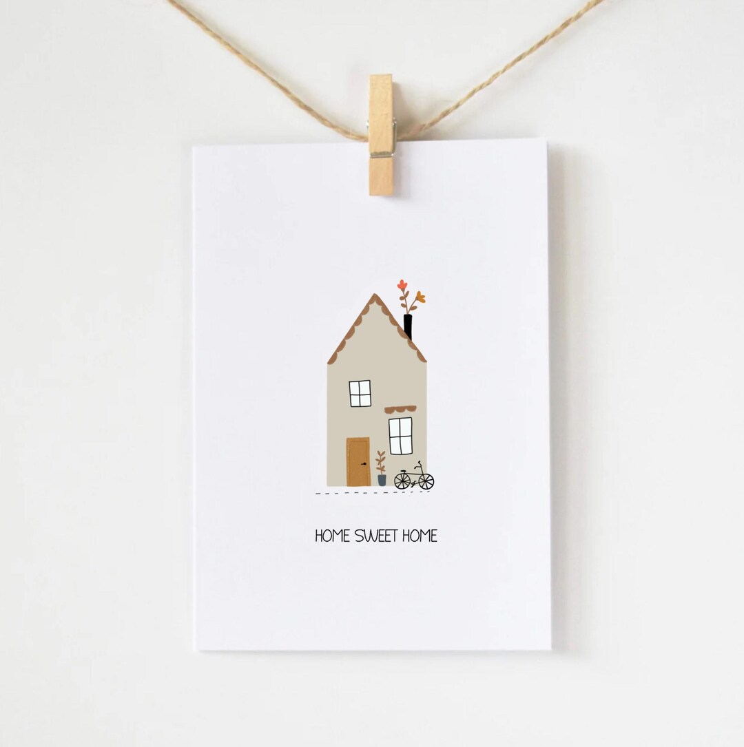 Printable New Home Greeting Card | Digital Housewarming Card | Card for ...