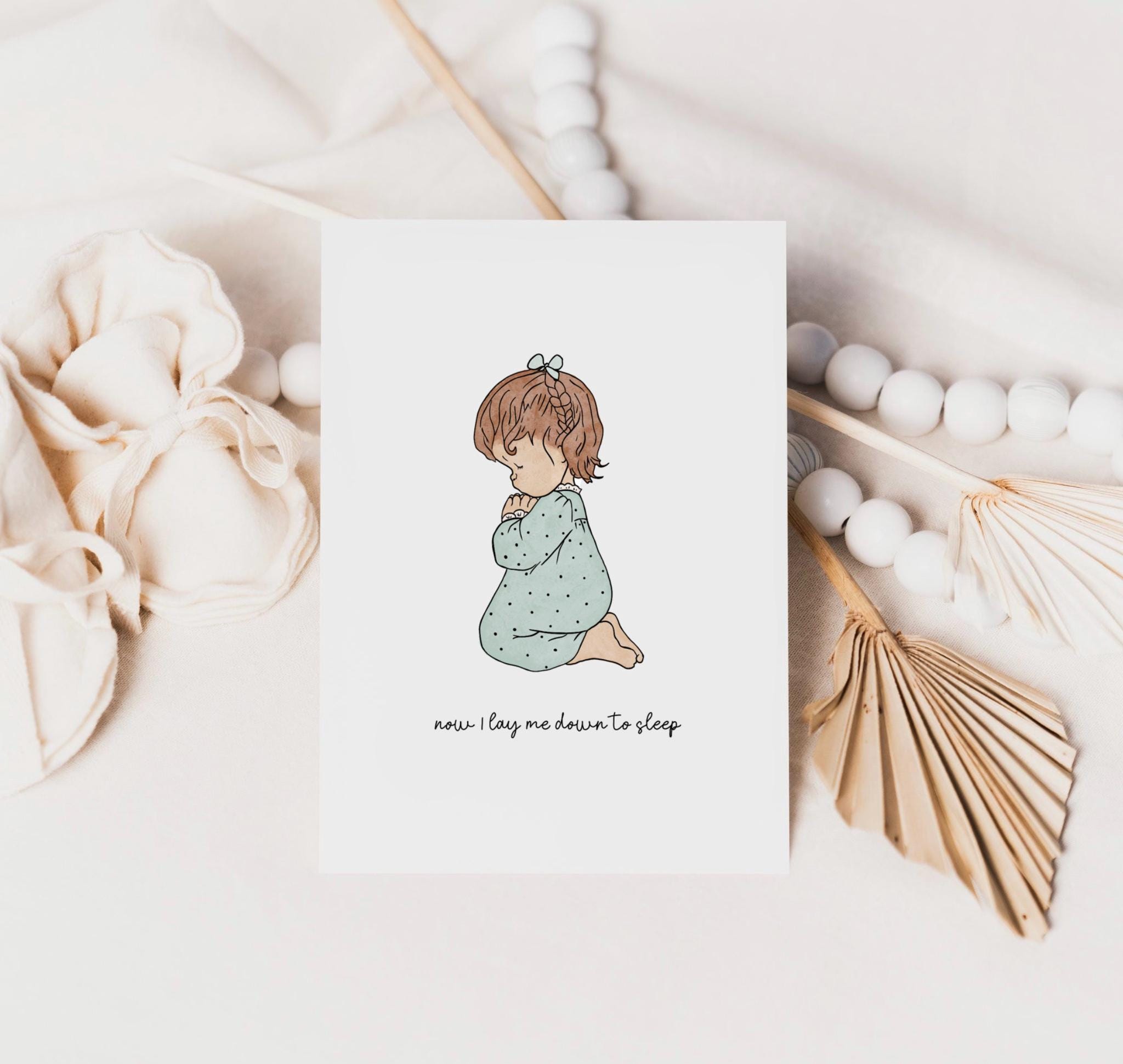Prayer Card Printable, Baby Prayer Greeting Card, Digital Download ...