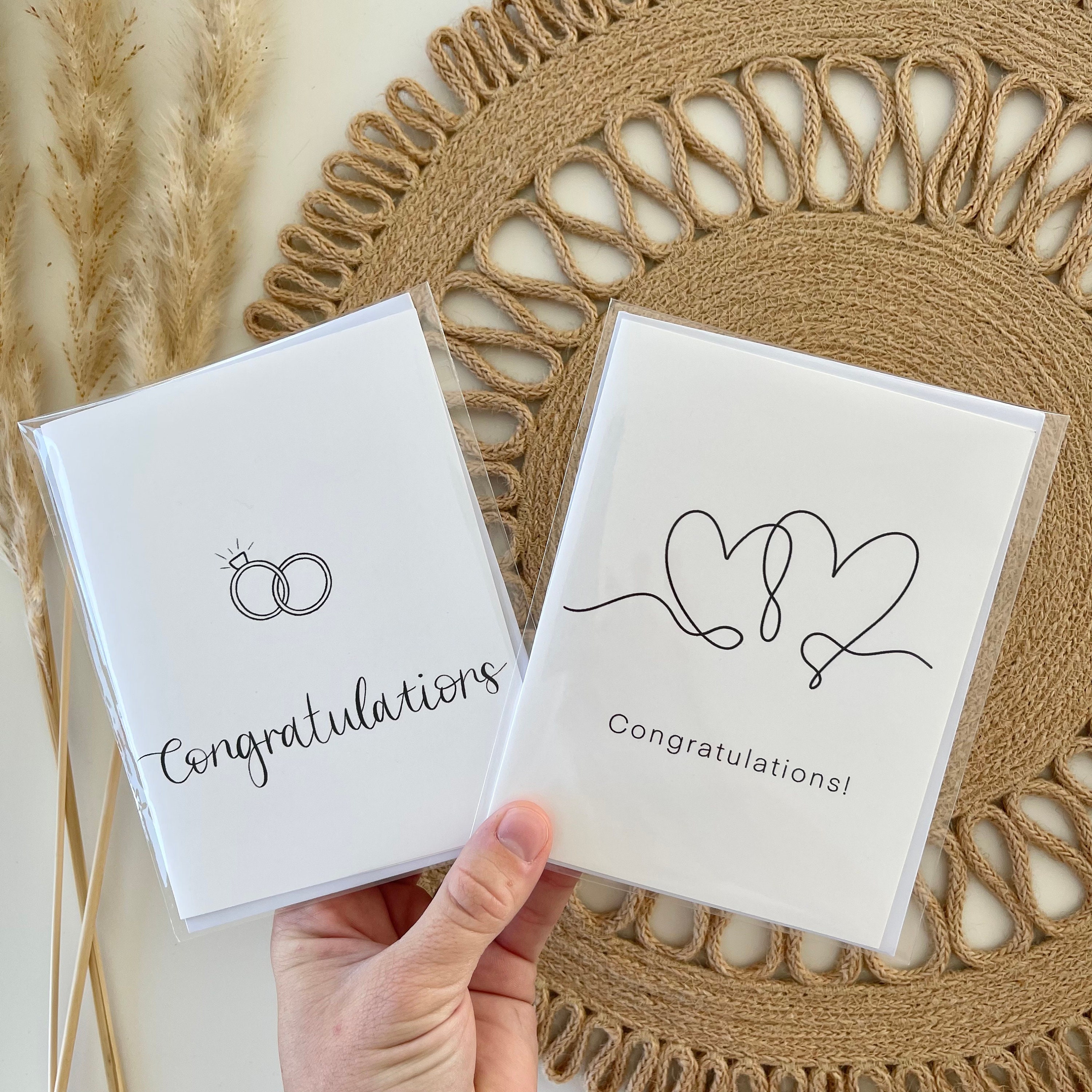 Printable Wedding Cards | Simple Bridal Shower Cards | Digital Greeting ...