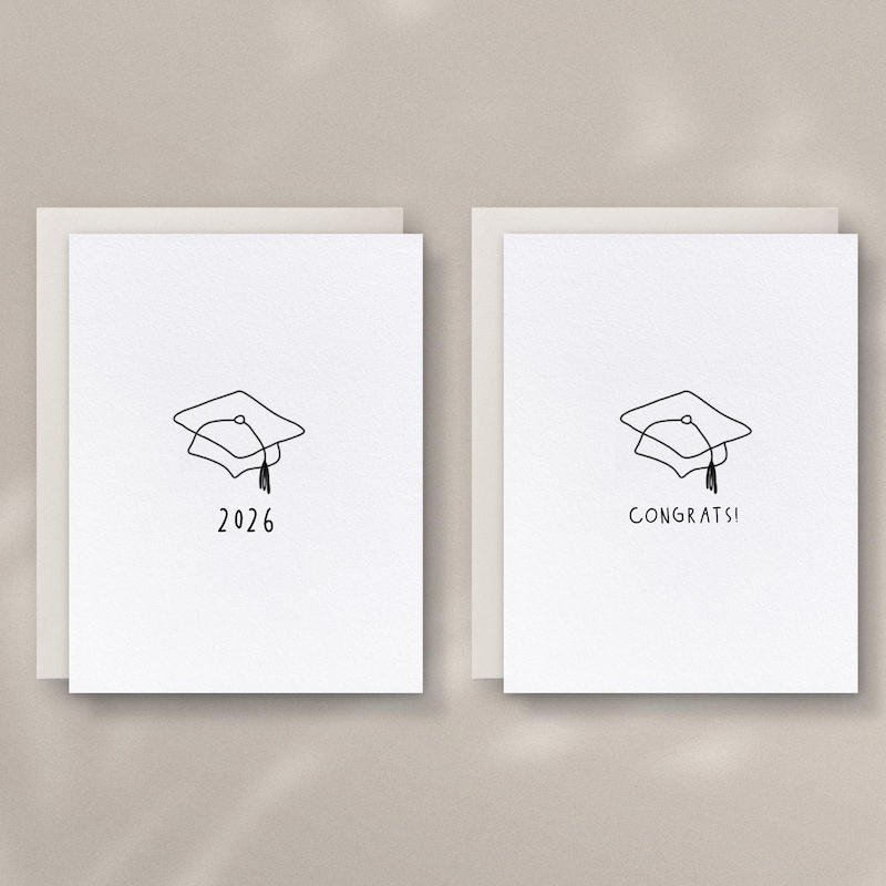 Graduation Card Minimal - Etsy