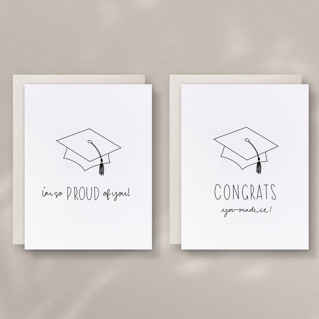 Printable Graduation Greeting Cards, Congrats You Made It Card, Card ...