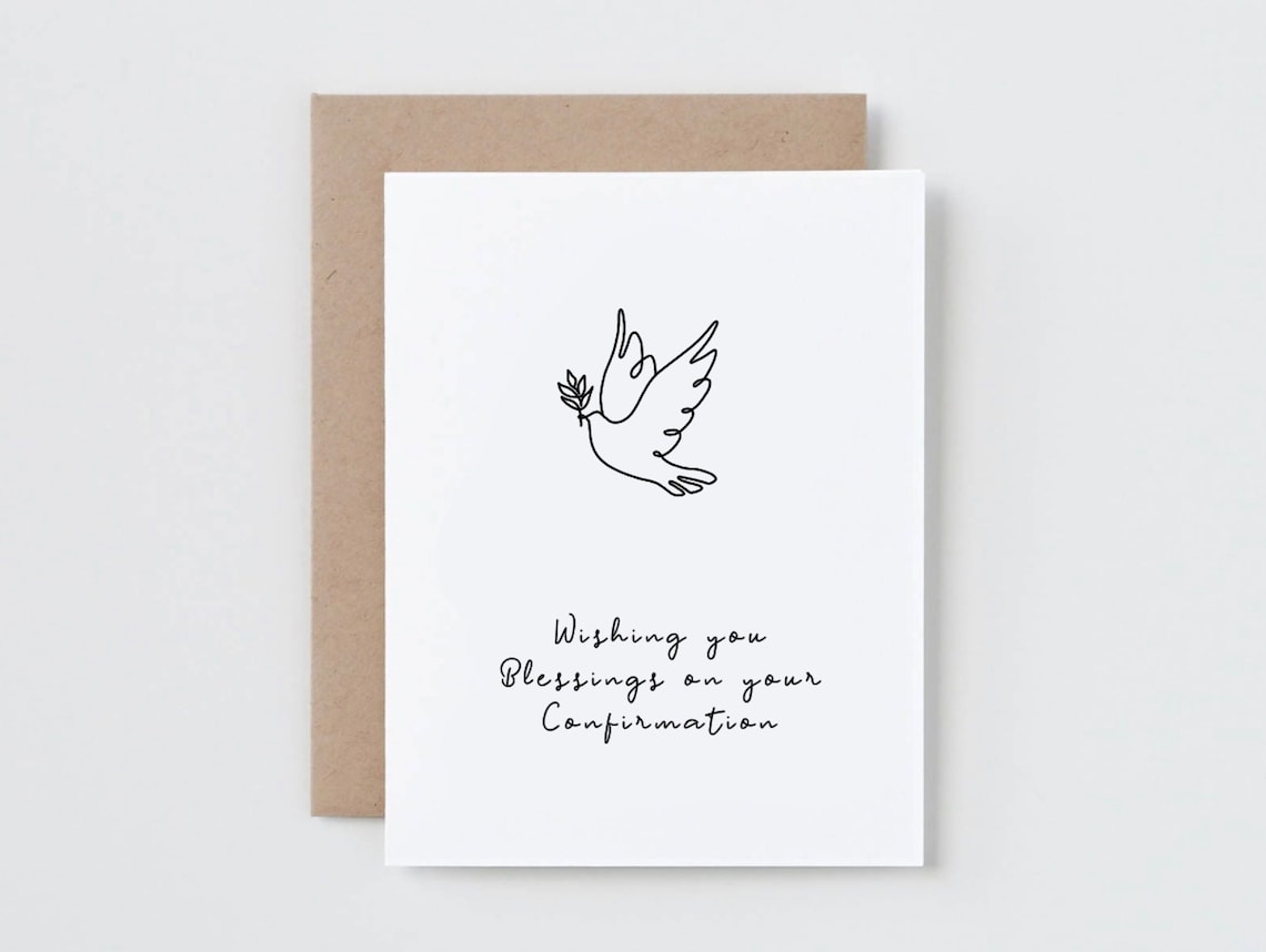 Printable Confirmation Card | Digital Prayer Cards | Religious Lutheran ...