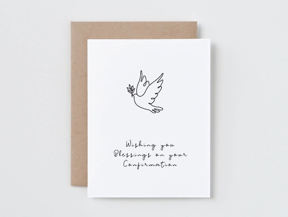 Confirmation Greeting Cards With Best Wishes On Your Confirmation