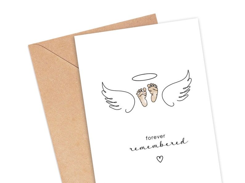 Forever Remembered Printable Card | Digital Loss of Baby | Sympathy ...