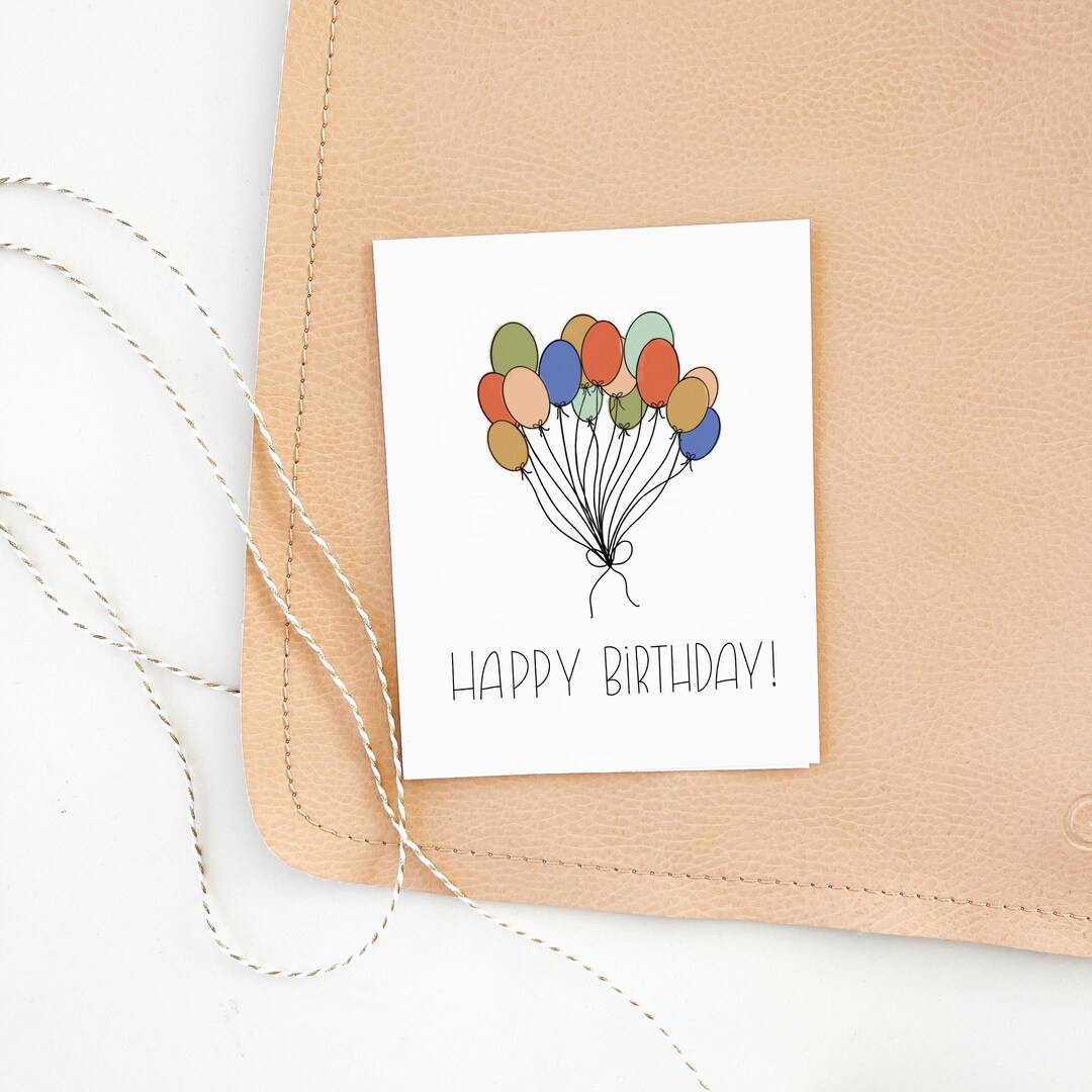 Printable Birthday Card, Instant Digital Download Pdf, Fun Birthday ...
